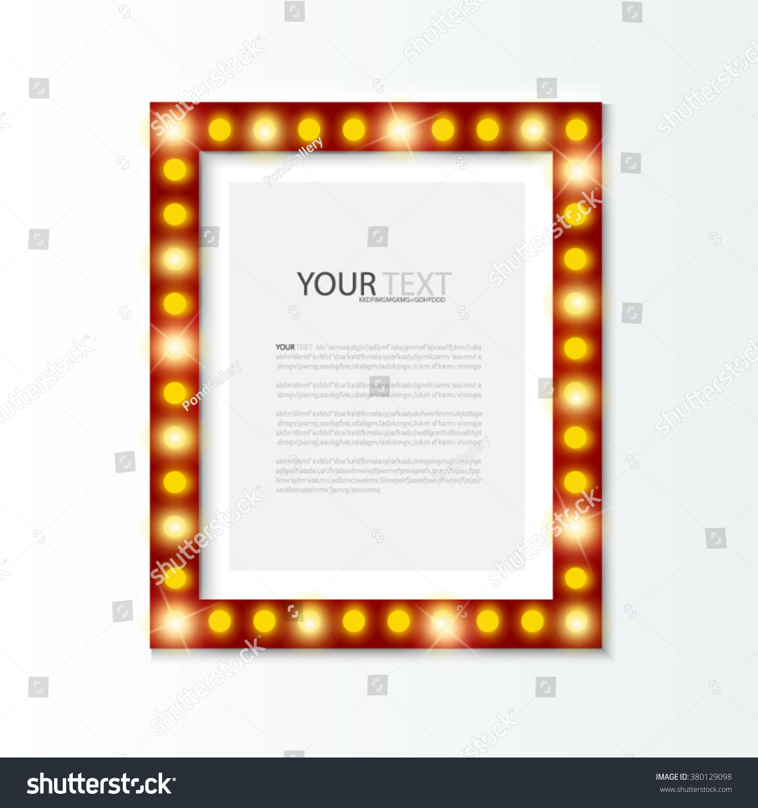 Lightbulb Photo Frames Vector Illustration Stock Vector (Royalty Free ...