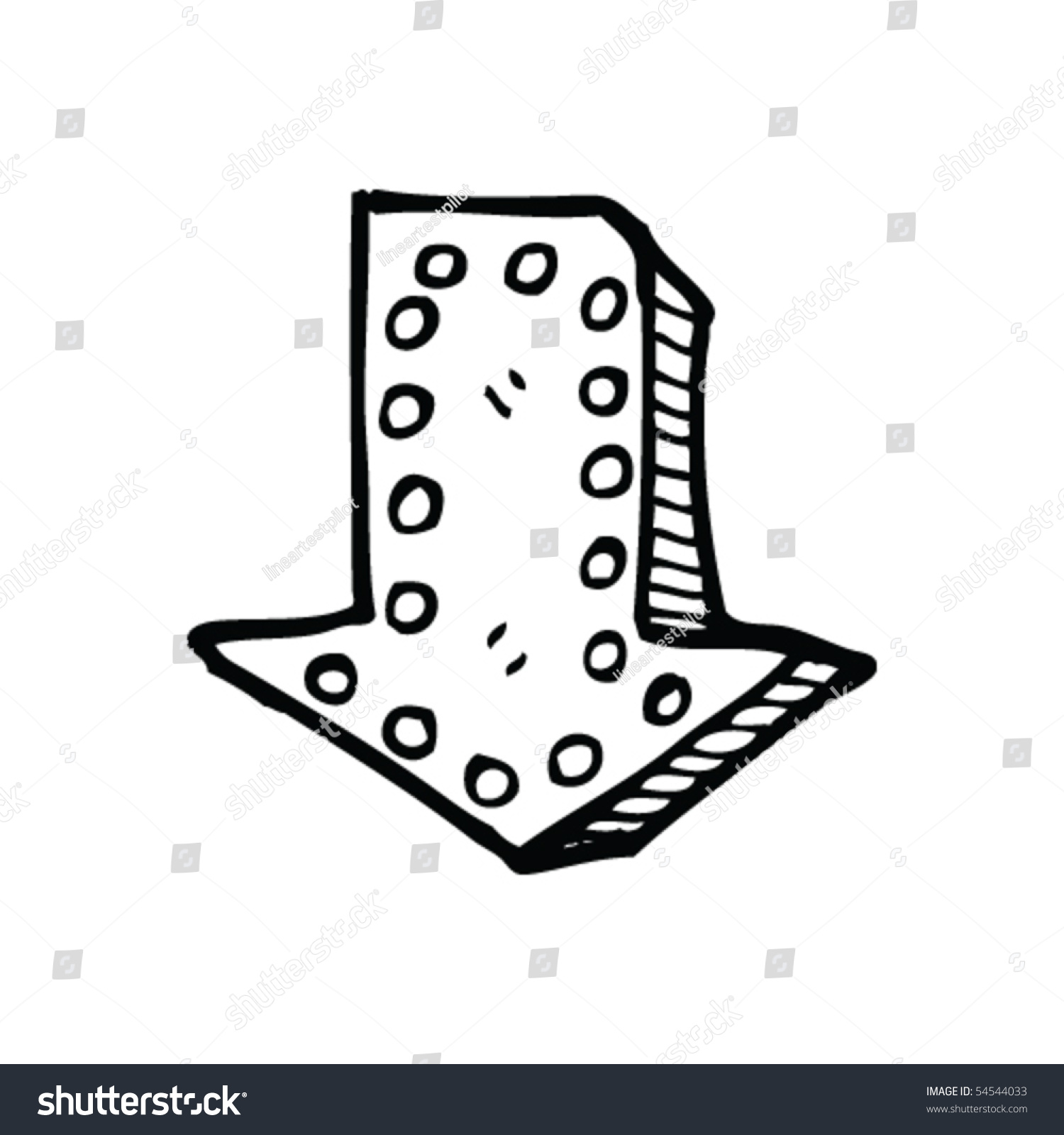 Lighted Sign Cartoon Stock Vector (Royalty Free) 54544033