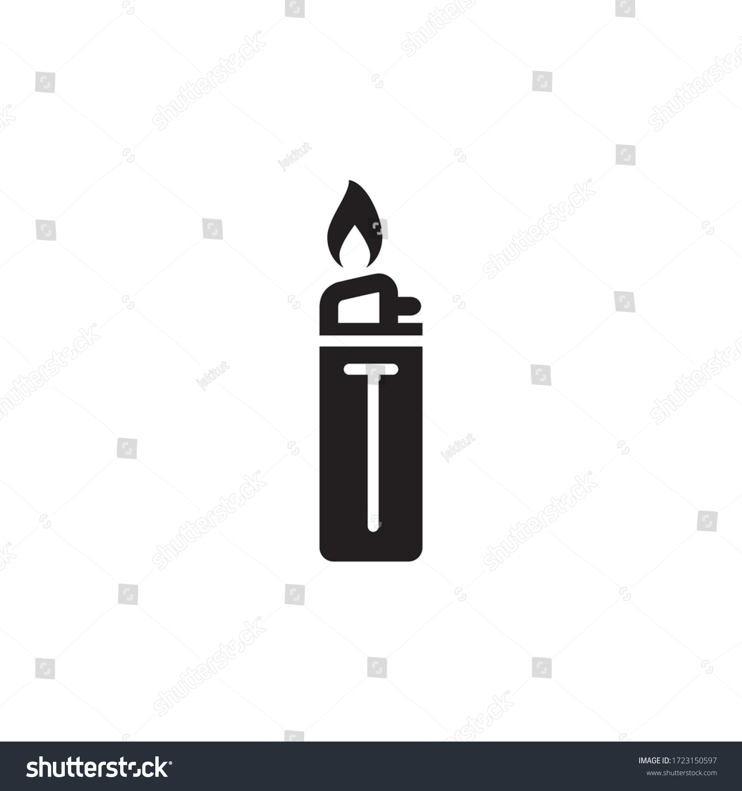 Lighter Icon Vector Symbol Template Stock Vector (Royalty Free ...