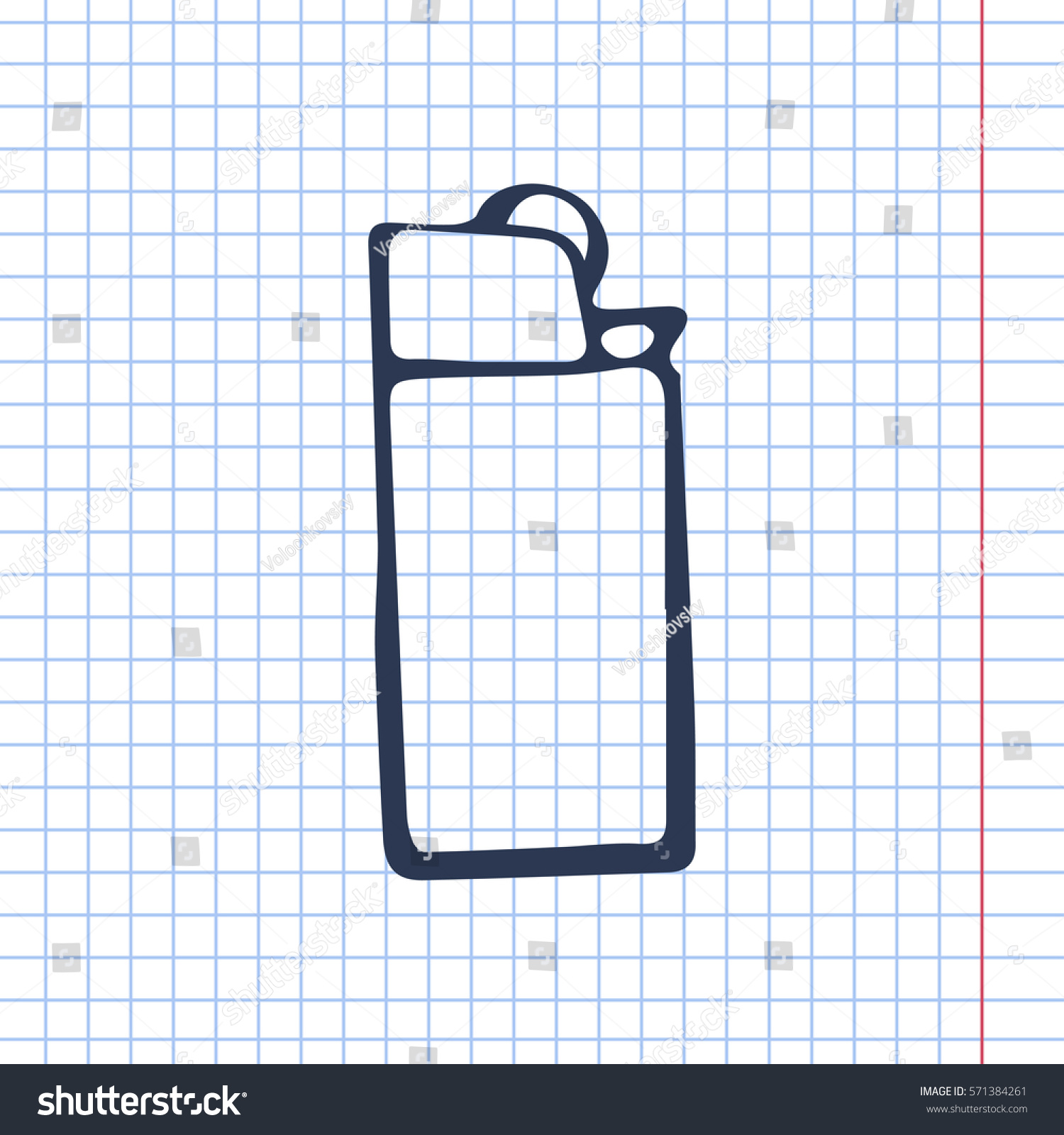 Lighter Sketch Vector Stock Vector (Royalty Free) 571384261 | Shutterstock
