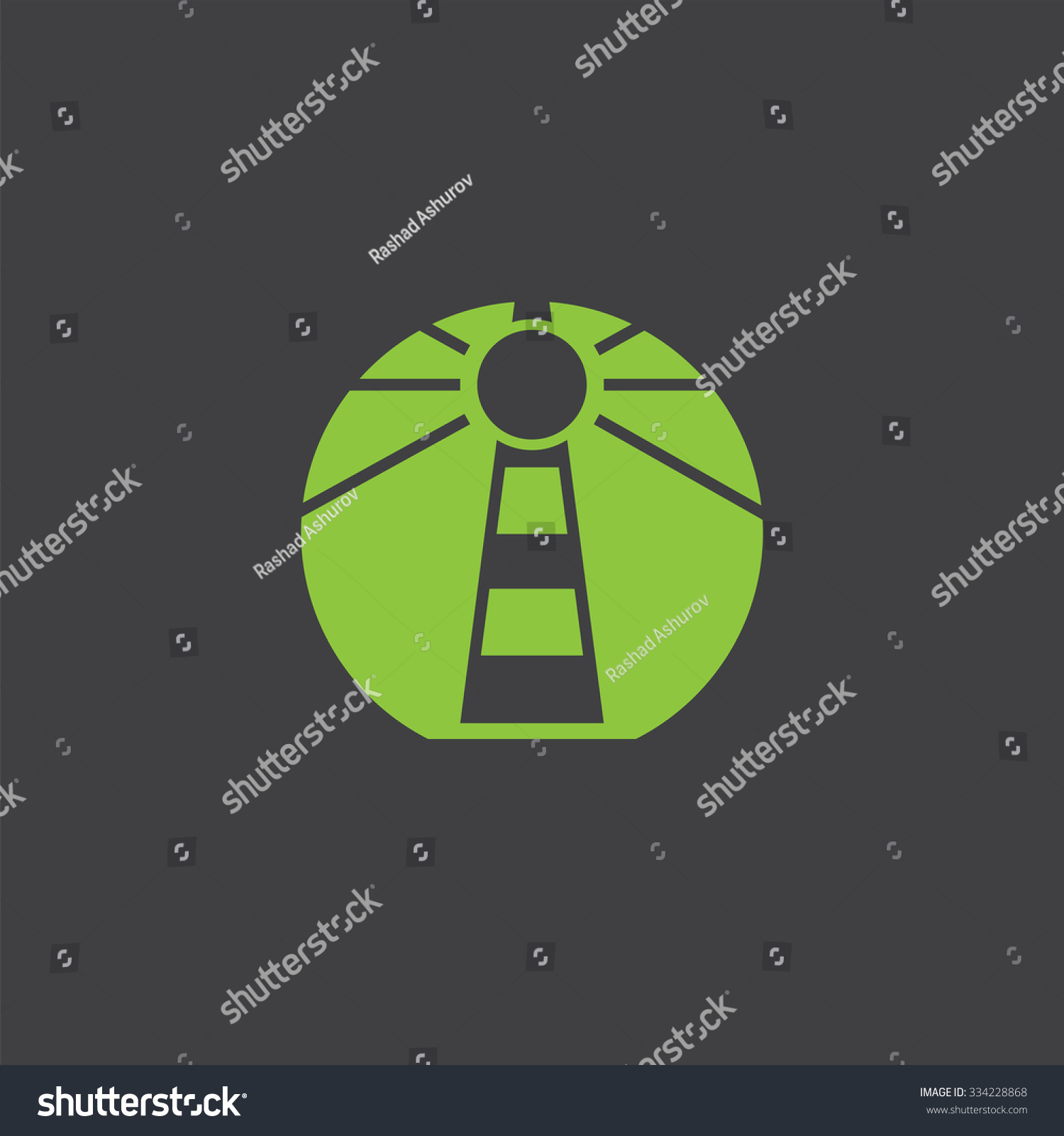 Lighthouse Cut Identity Template Icon Design Stock Vector (Royalty Free ...