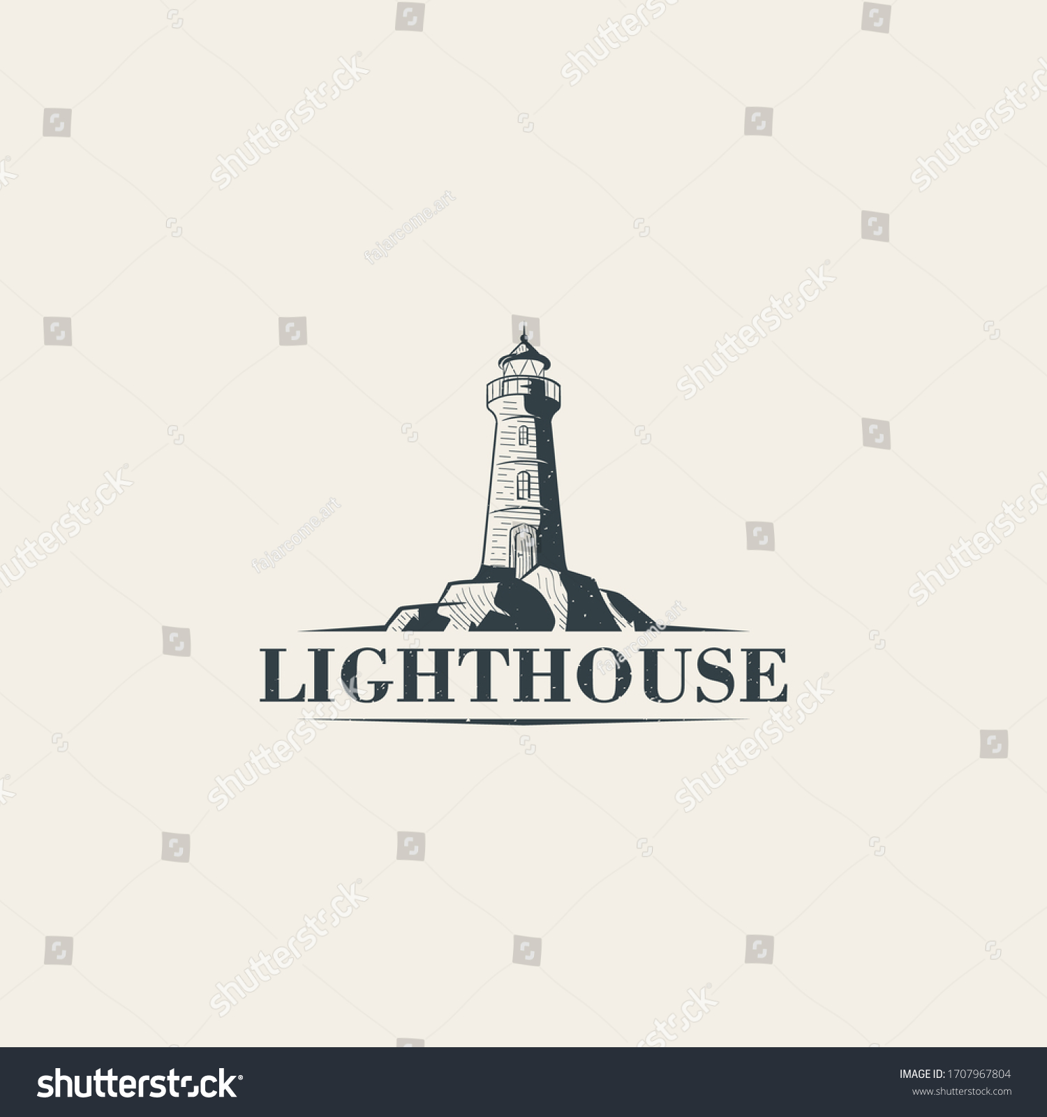 Lighthouse Logo Design Premium Vector Stock Vector (Royalty Free ...