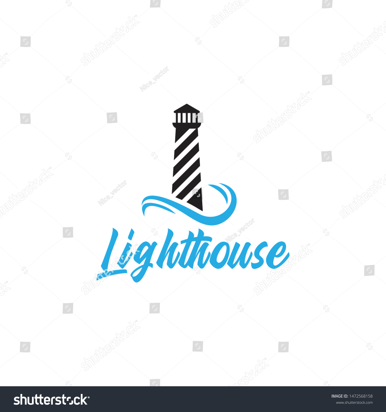 Lighthouse Logo Design Template Vector Isolated Stock Vector (Royalty ...