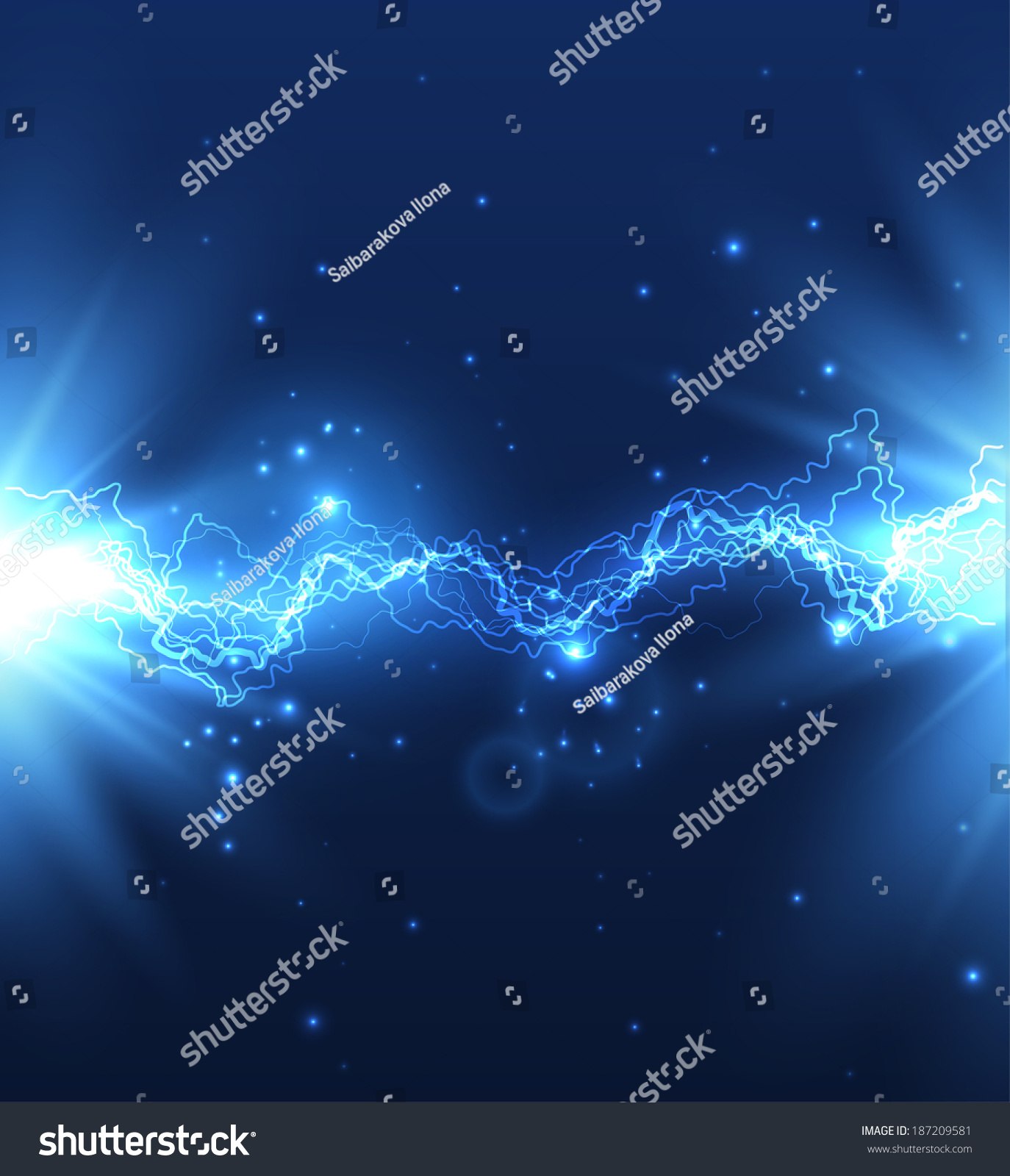 Lightning Background Vector Eps10 Stock Vector (Royalty Free) 187209581 ...