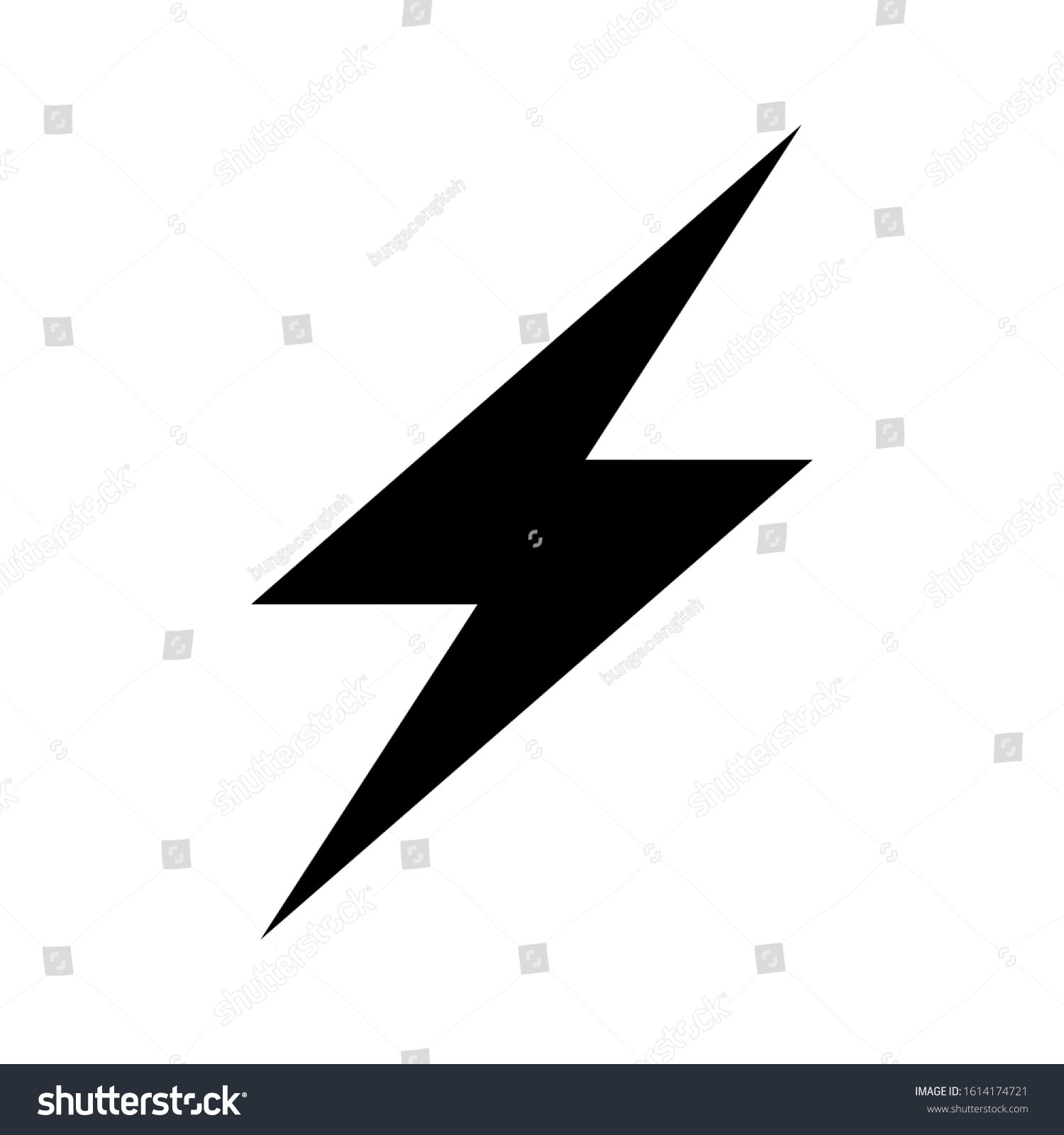 Lightning Bolt Icon Design Vector Template: vector de stock (libre de ...