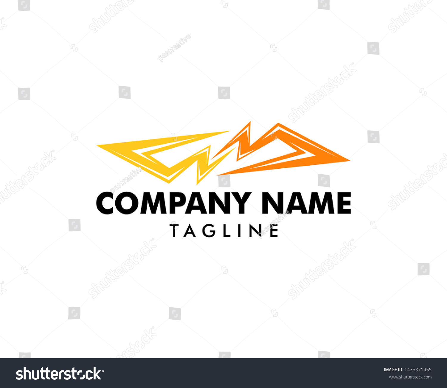 Lightning Infinity Logo Template Design Stock Vector (Royalty Free ...