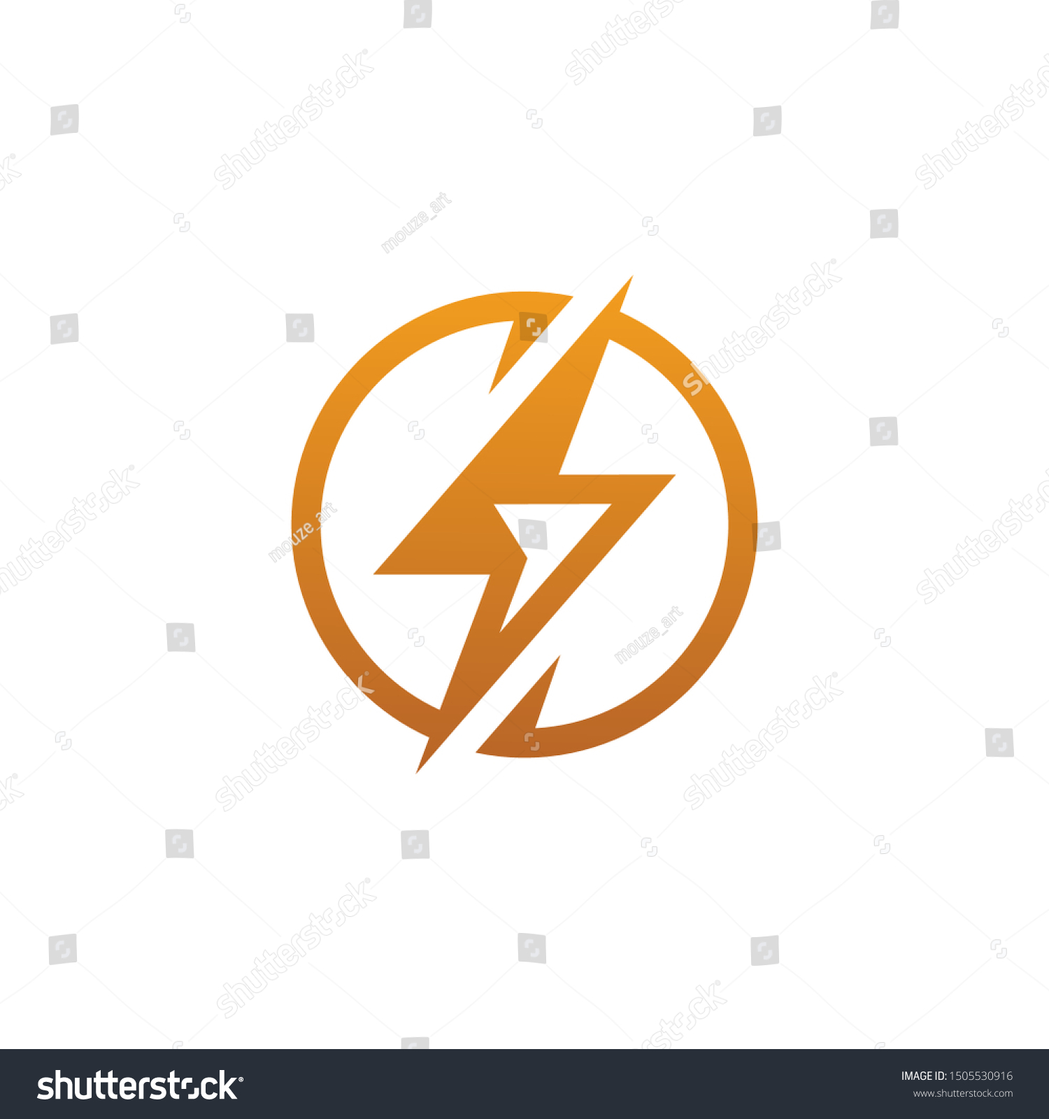 Lightning Logo Template Electrical Vector Icon Stock Vector (Royalty ...
