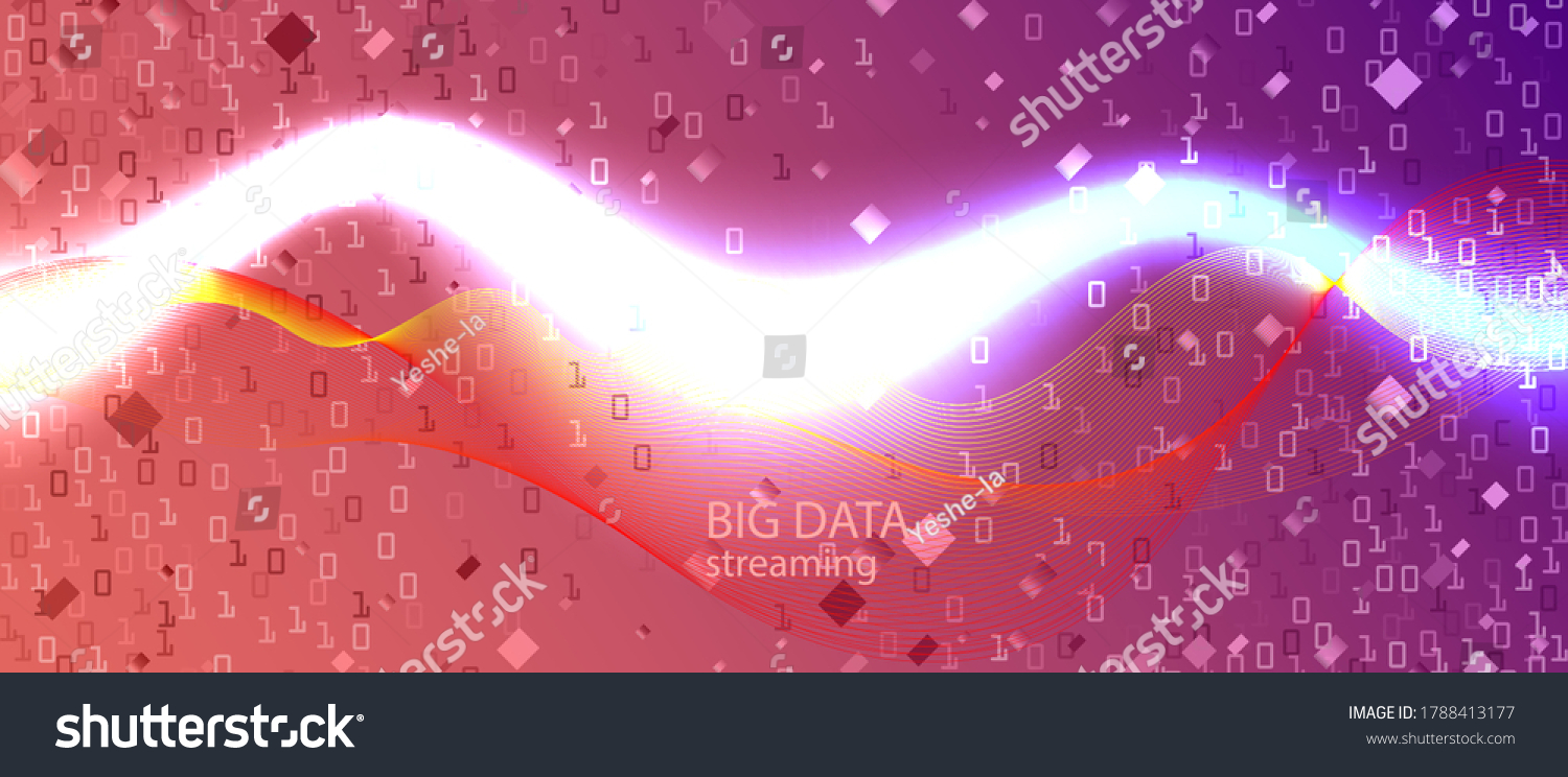 Lightning Tech Vector Presentation Pink Blue Stock Vector (Royalty Free ...