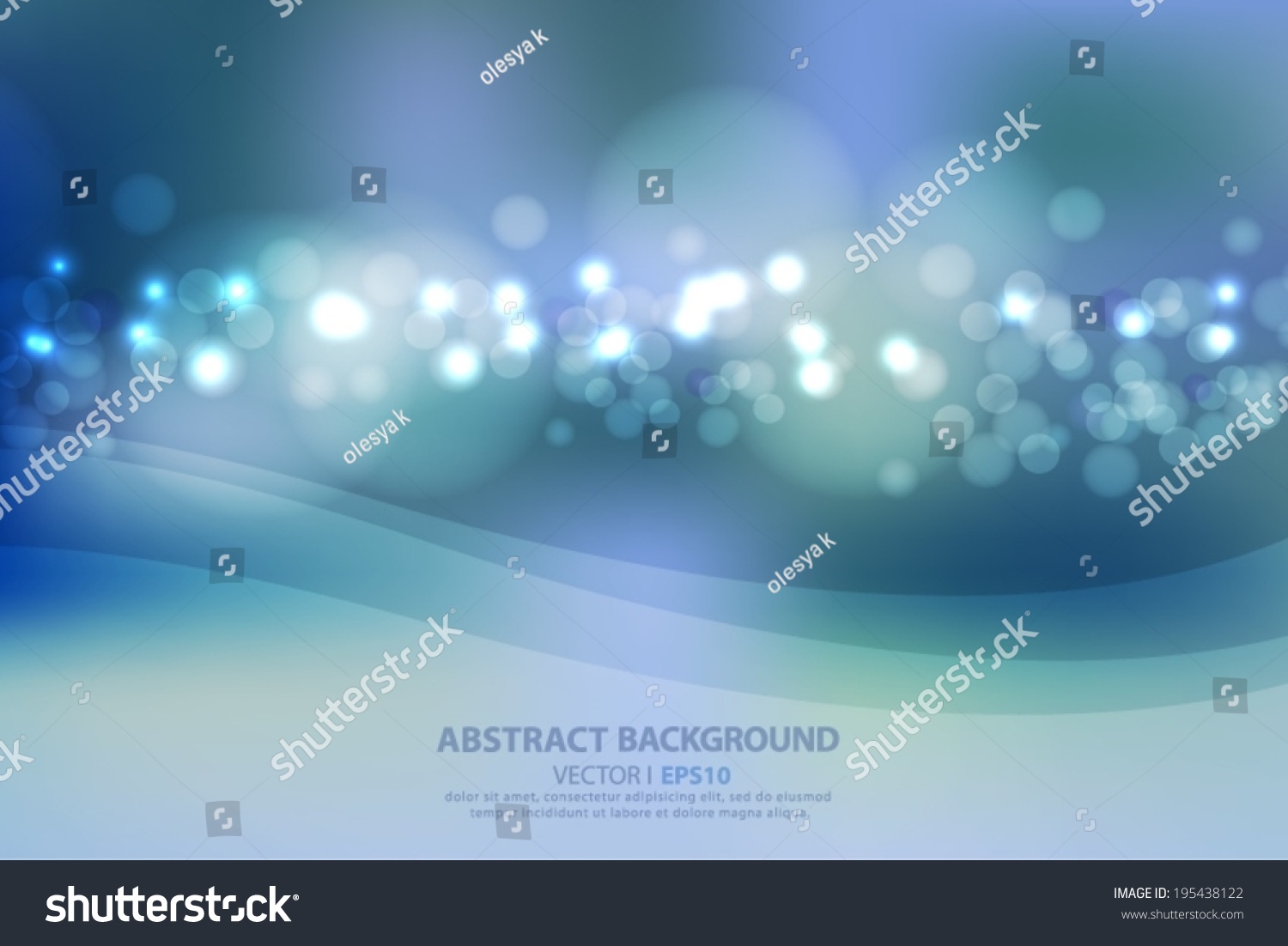 Lights Background Space Text Vector Eps Stock Vector (Royalty Free ...