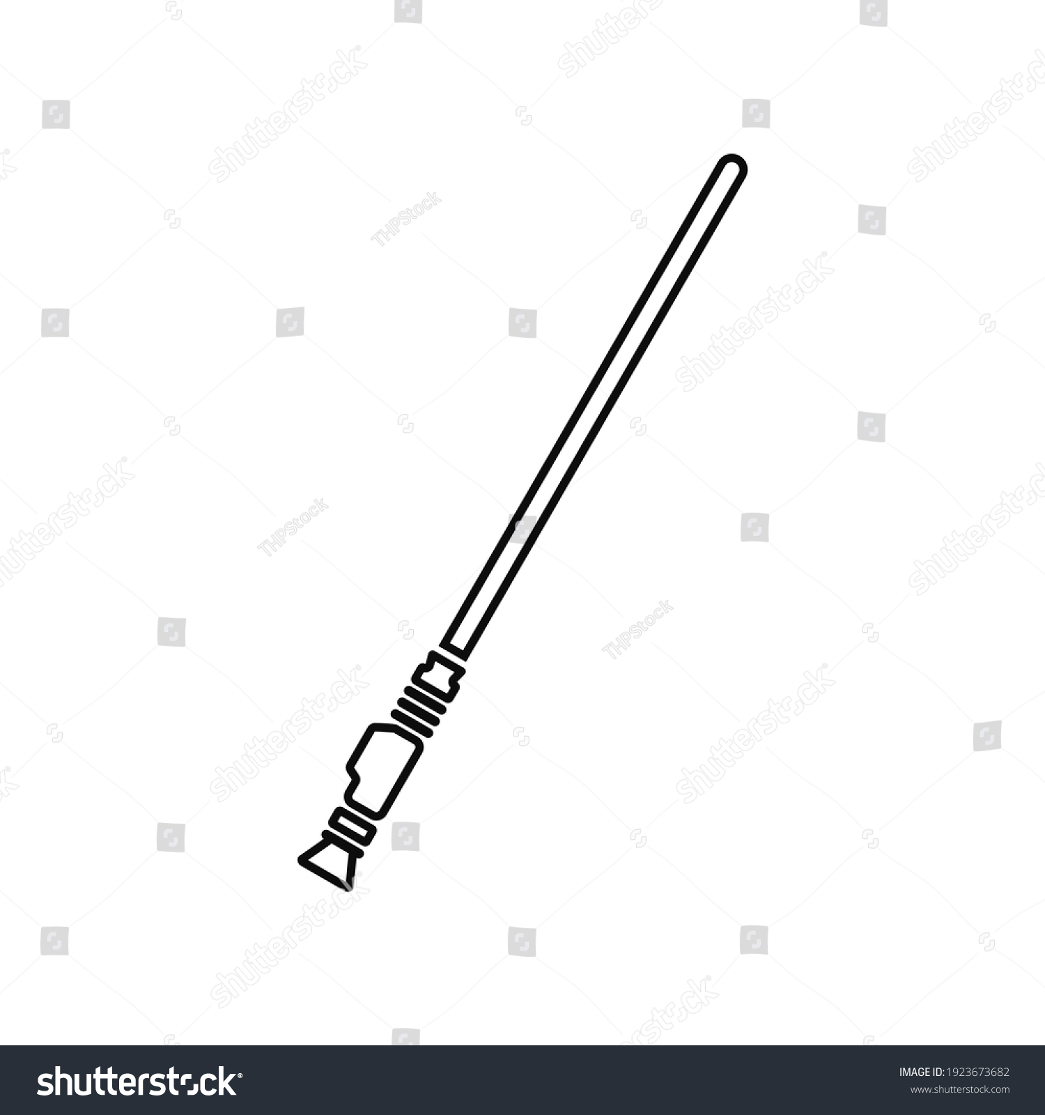 Lightsaber Weapon Vector Outline Stock Vector (Royalty Free) 1923673682 ...