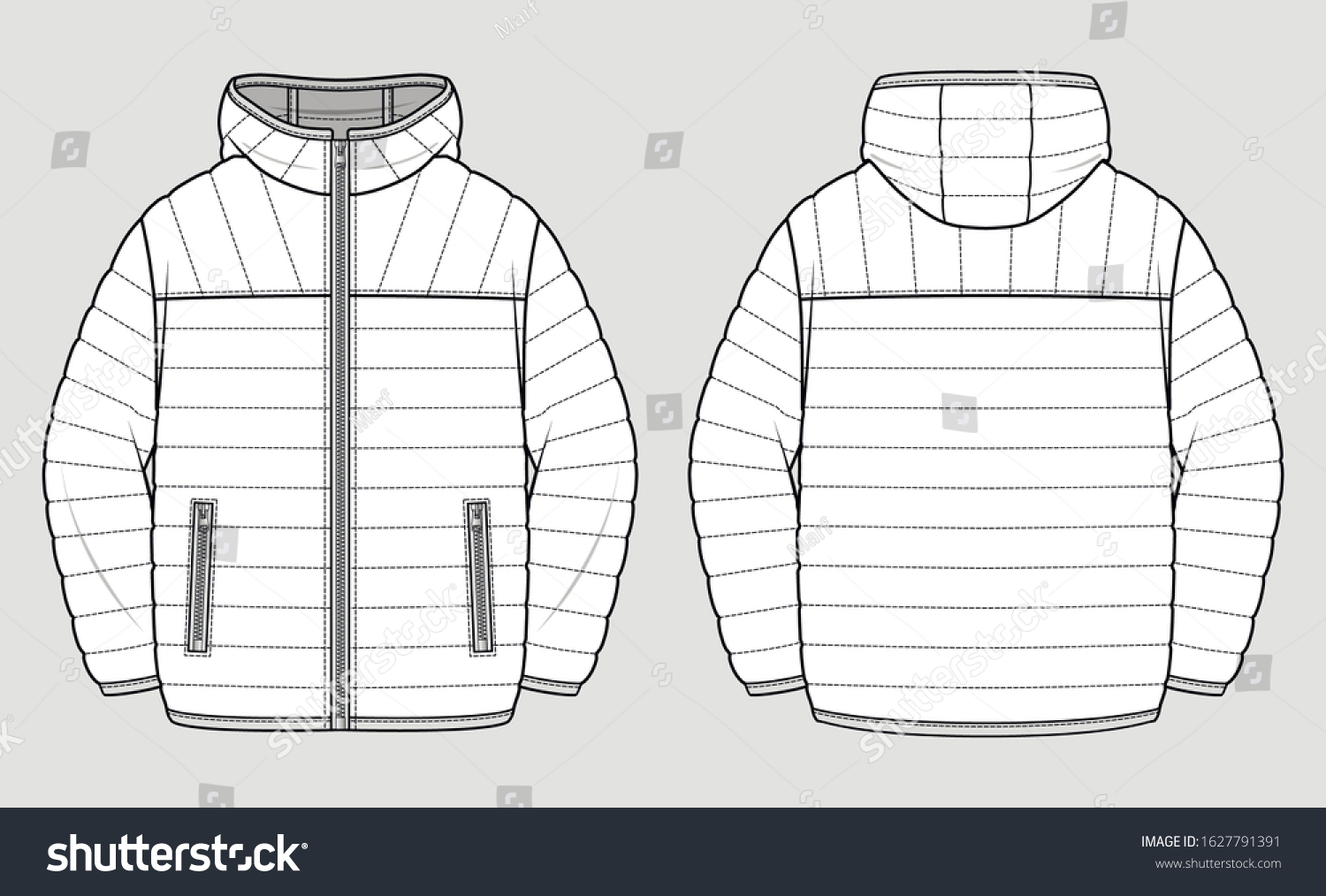 10,293 Jacket with hood Stock Vectors, Images & Vector Art | Shutterstock