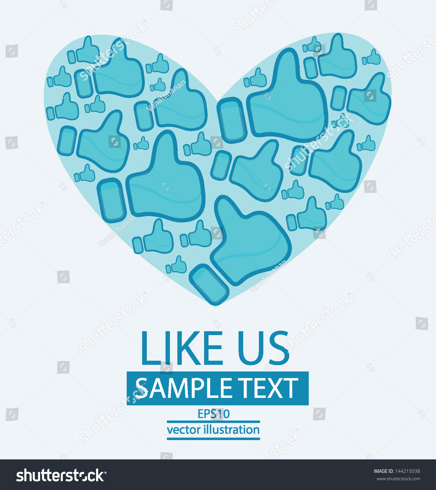 Like Button Heart Vector Illustration Stock Vector (Royalty Free ...