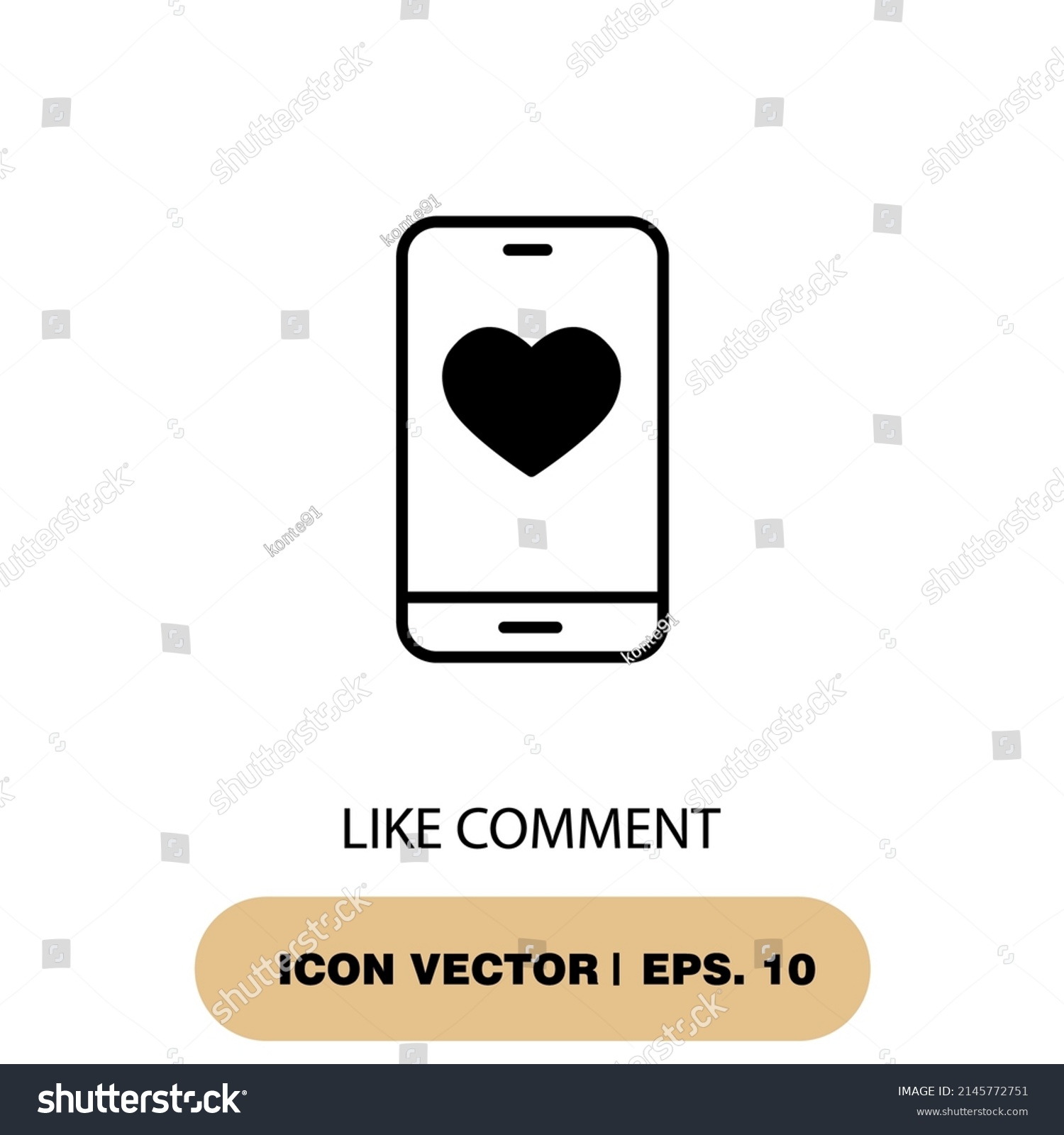 Like Comment Icons Symbol Vector Elements Stock Vector (Royalty Free ...