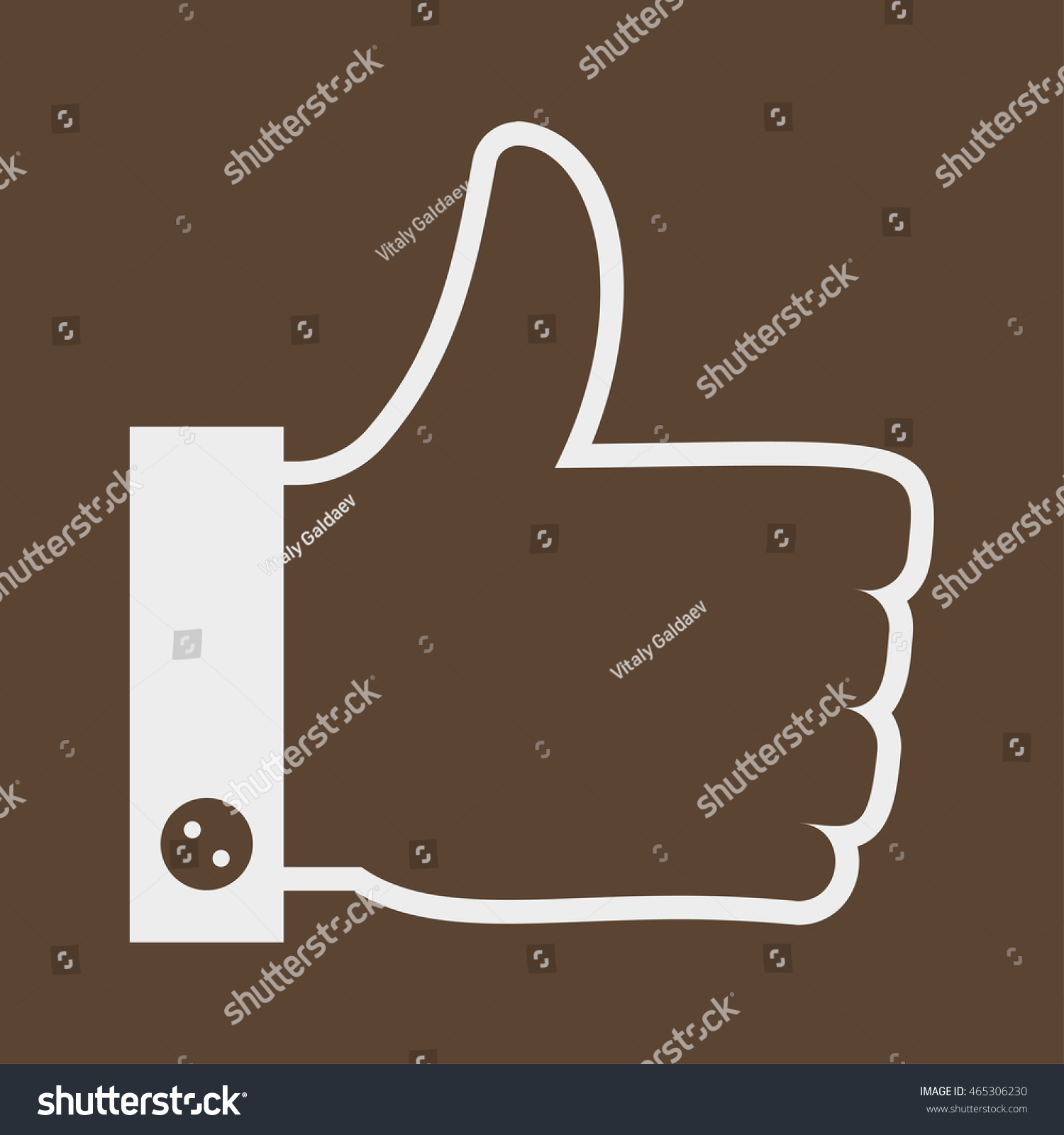 Like Hand Icon Stock Vector (Royalty Free) 465306230 | Shutterstock