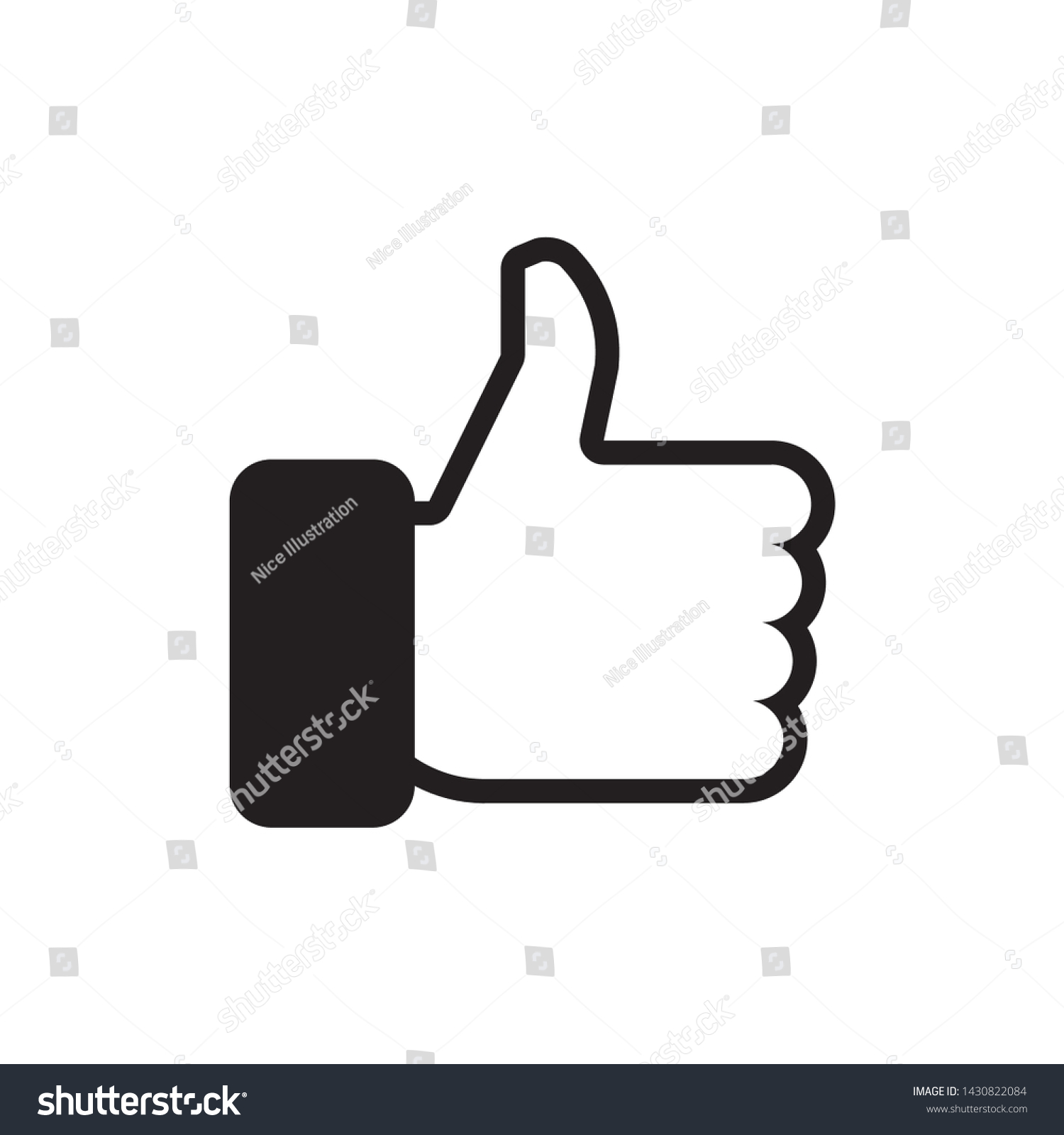 Like Icon Symbol Vector On White: เวกเตอร์สต็อก (ปลอดค่าลิขสิทธิ์ ...