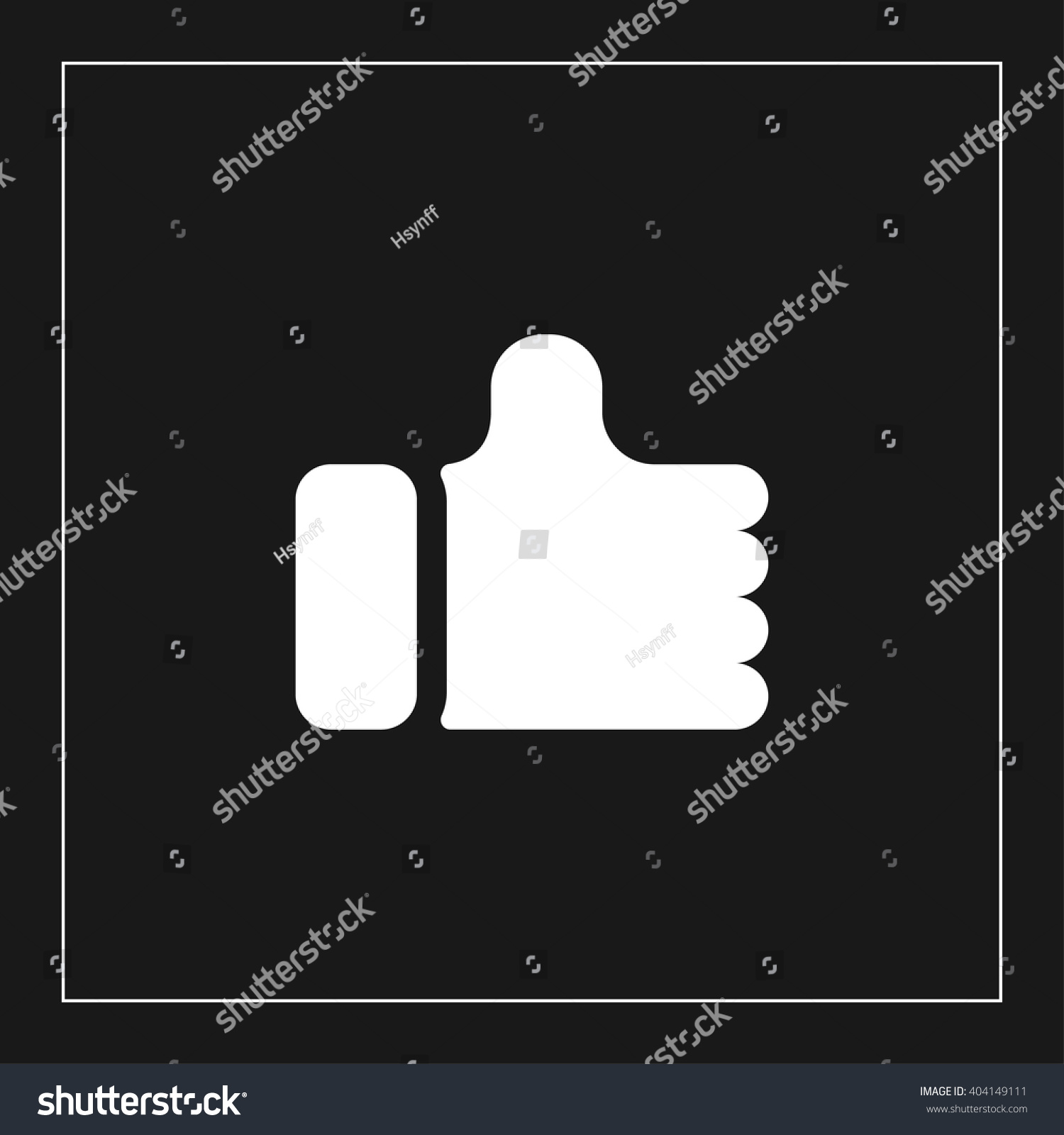 Like Icon Thumb Vector Illustration Stock Vector (Royalty Free ...
