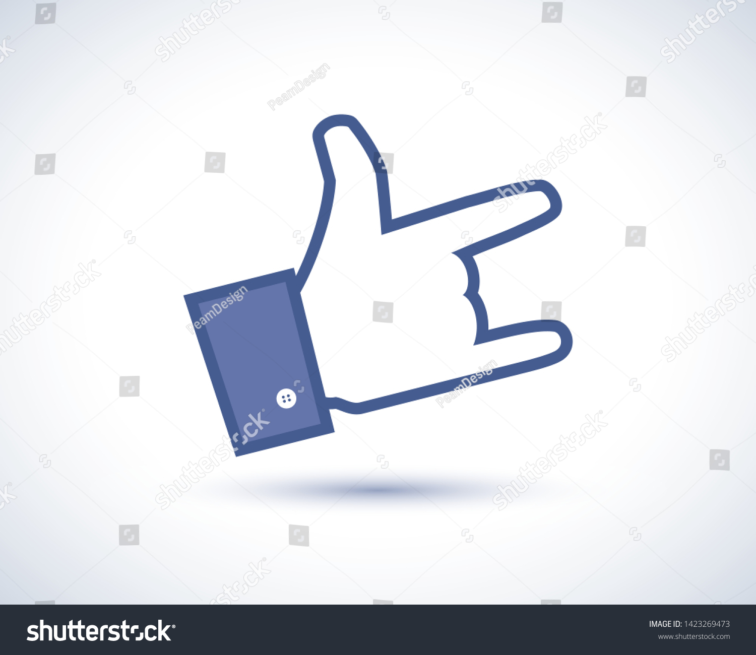 Like Icon Web Silhouette Vector Format 库存矢量图（免版税）1423269473 | Shutterstock