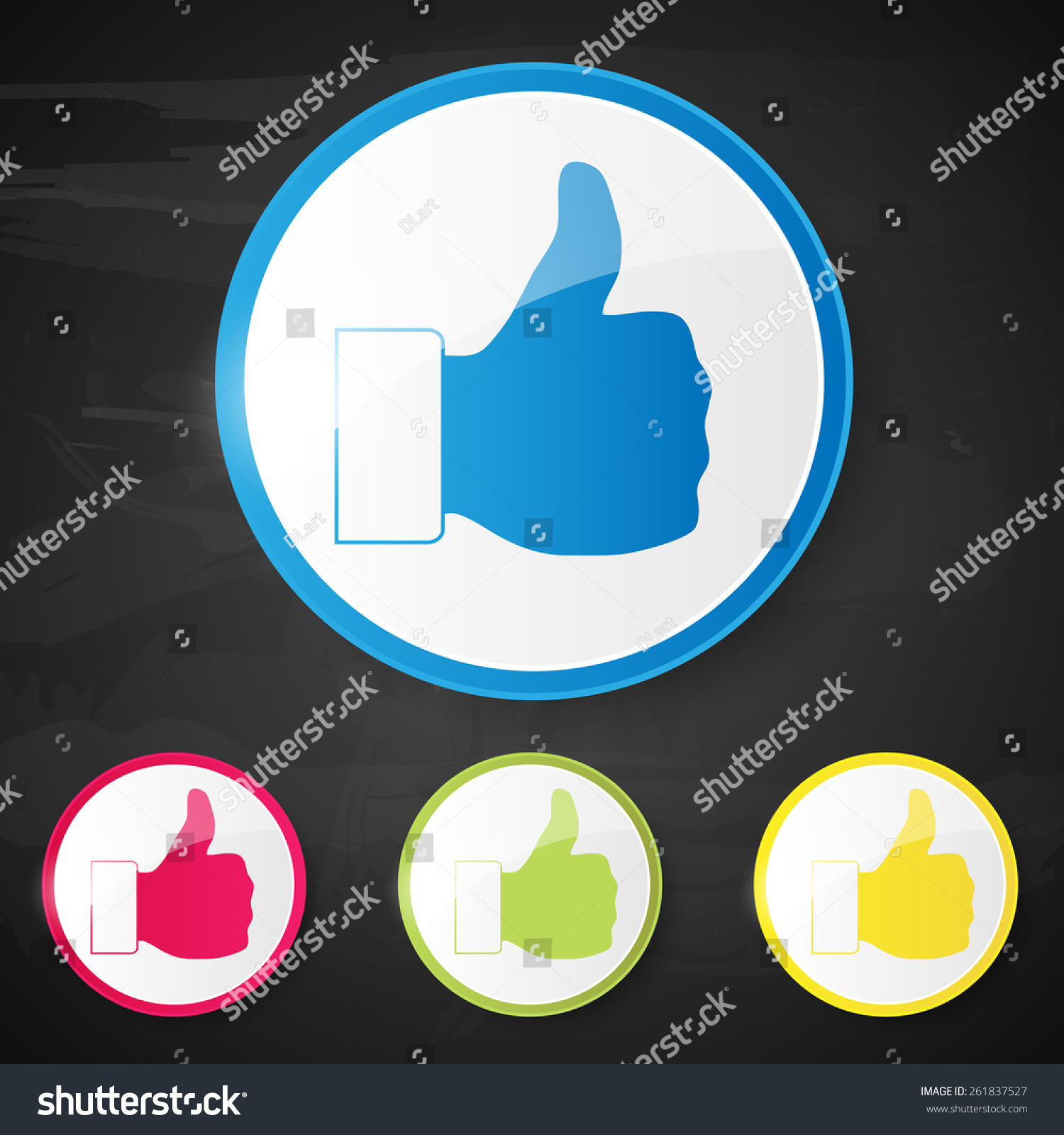 Like Symbol Vector Illustration Stock Vector (Royalty Free) 261837527