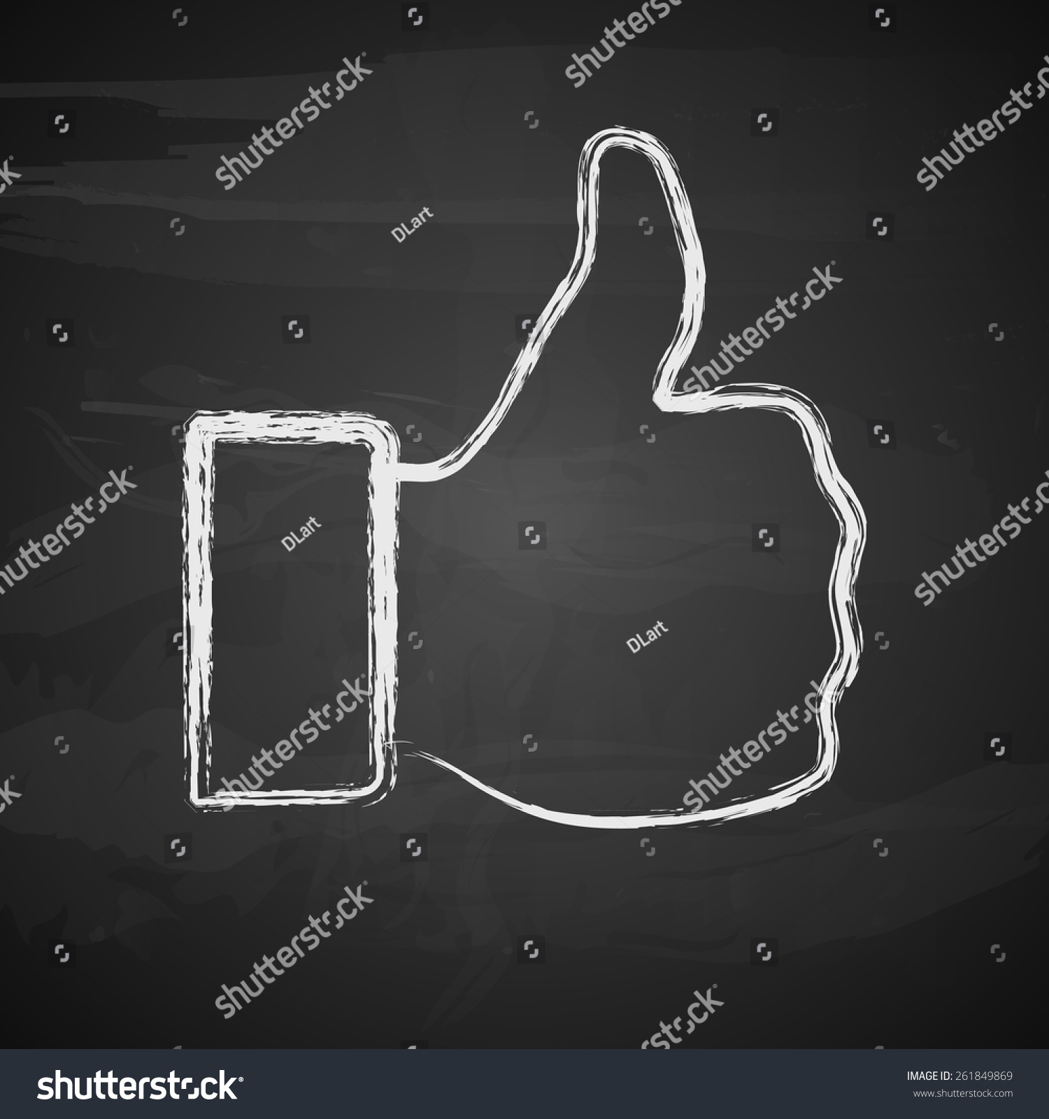 Like Symbol Vector Illustration Stock Vector (Royalty Free) 261849869 ...