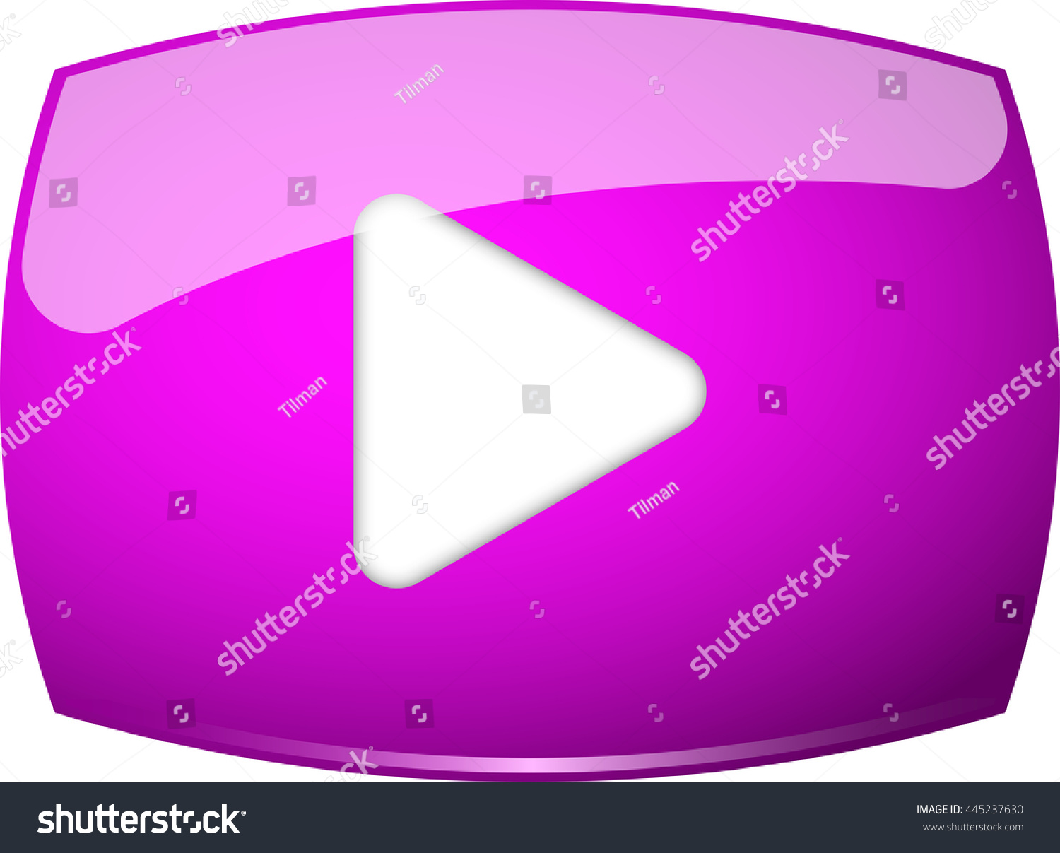 Lilac Play Button Icon Vector Illustration Stock Vector (Royalty Free ...