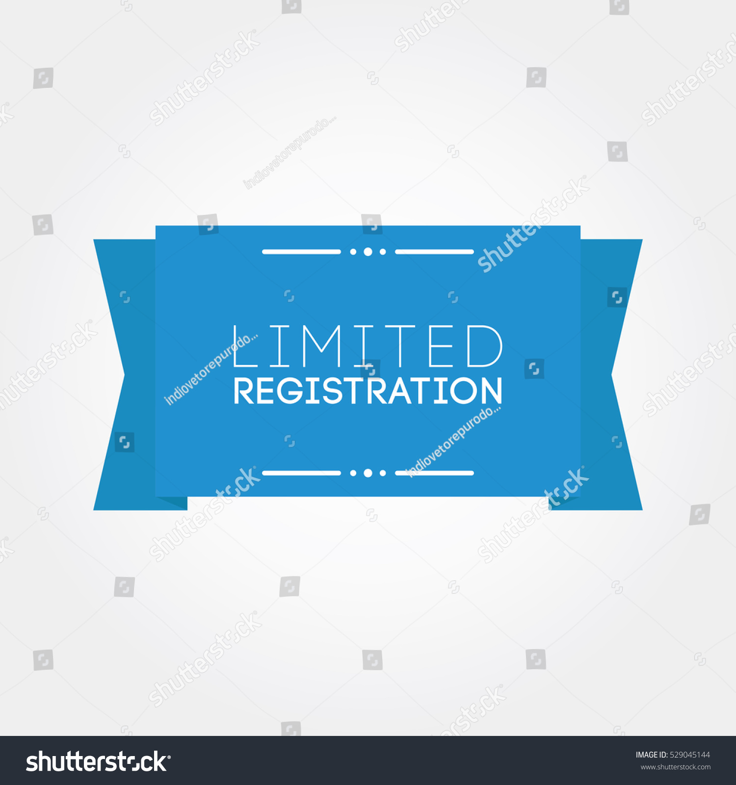 Limited Registration Stock Vector (Royalty Free) 529045144