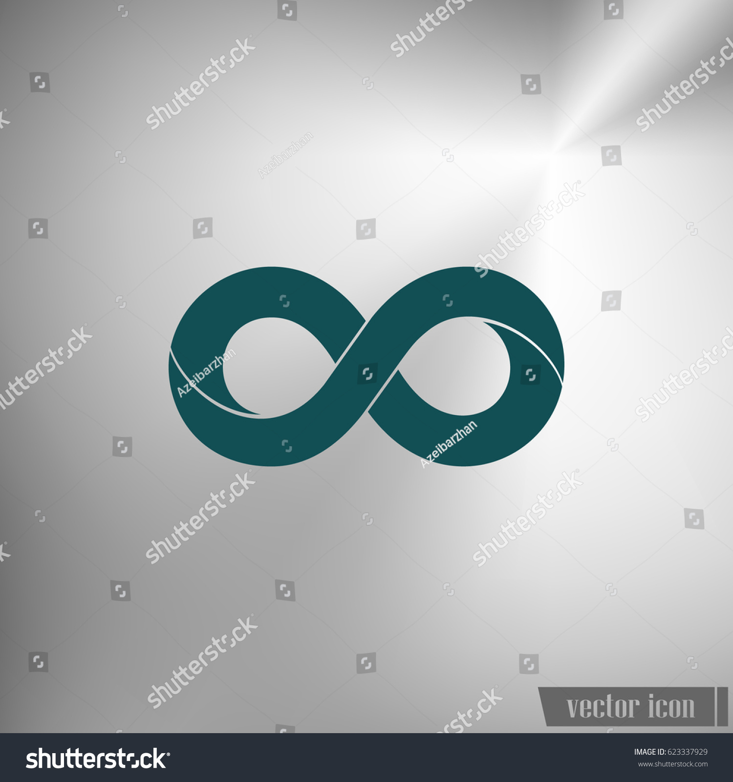 Limitless Sign Icon Infinity Symbol Isolated Stock Vector (Royalty Free ...
