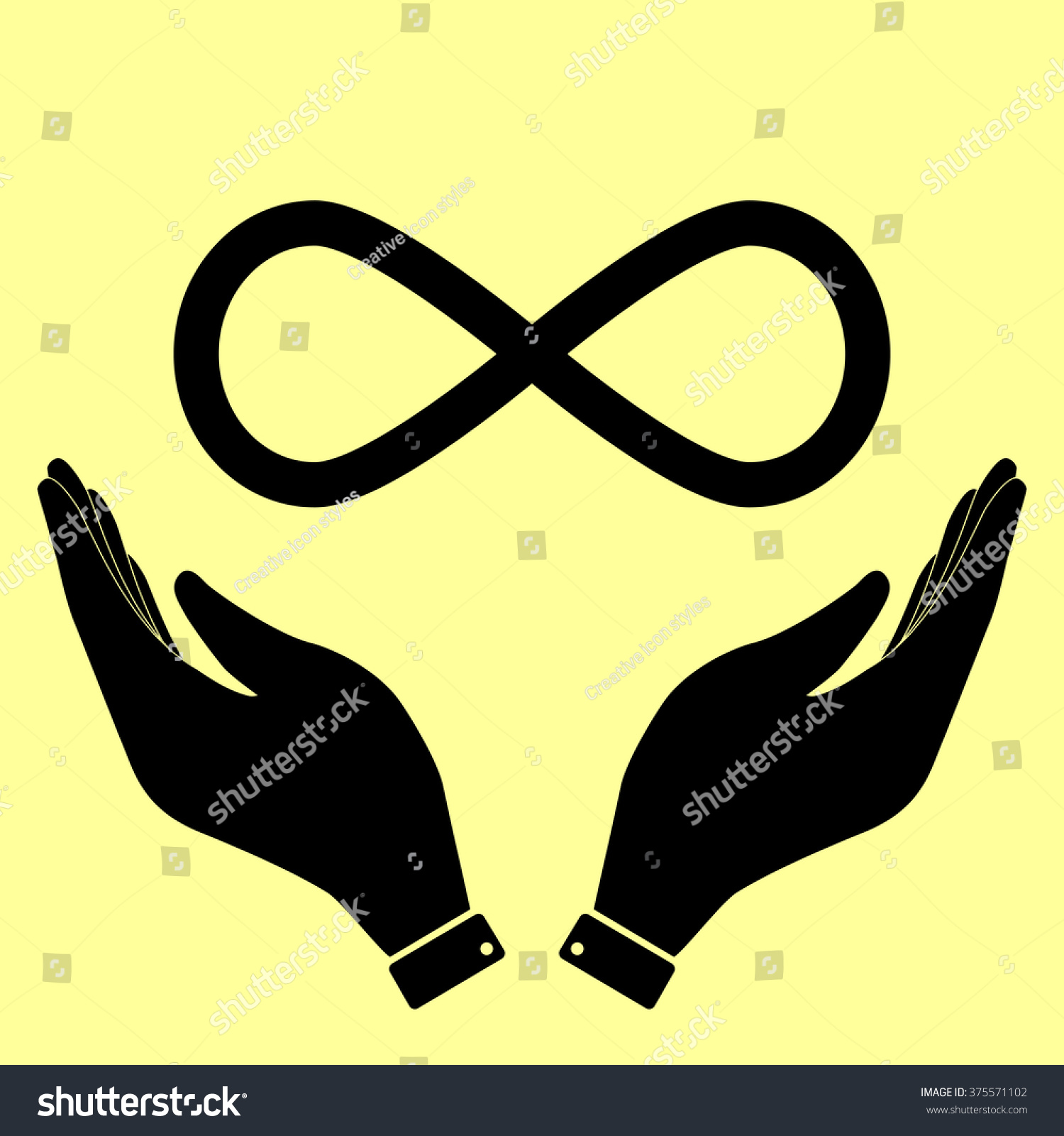 Limitless Symbol Flat Style Icon Vector Stock Vector (Royalty Free ...
