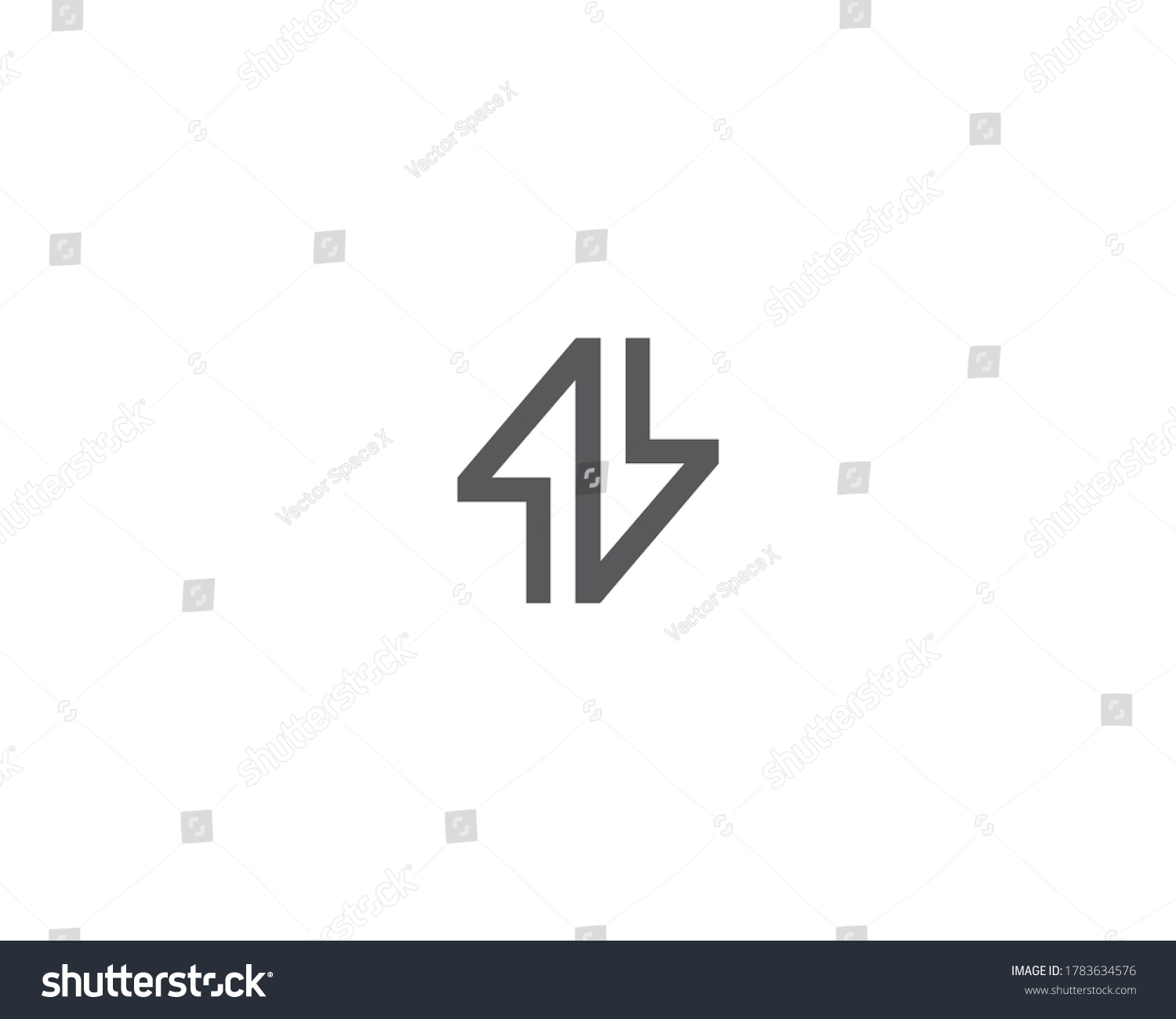 Line Arrows Logo Design Template Stock Vector (Royalty Free) 1783634576 ...