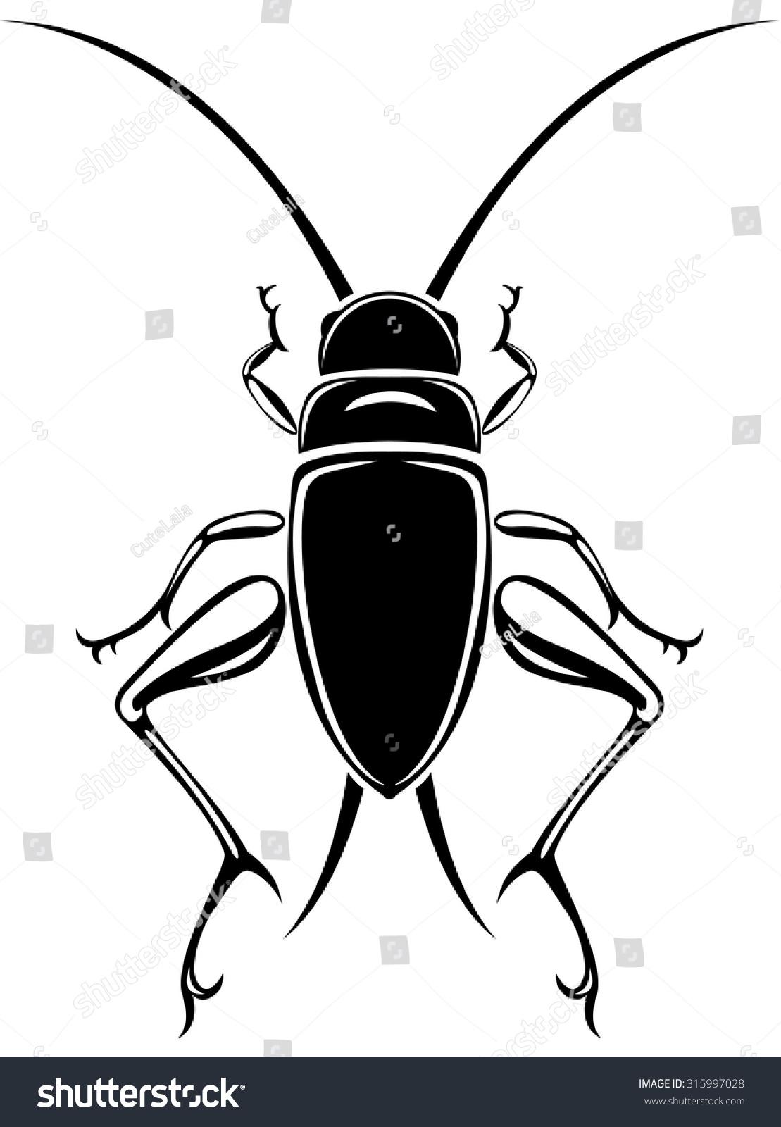 Line Art Cricket Stock Vector (Royalty Free) 315997028 | Shutterstock