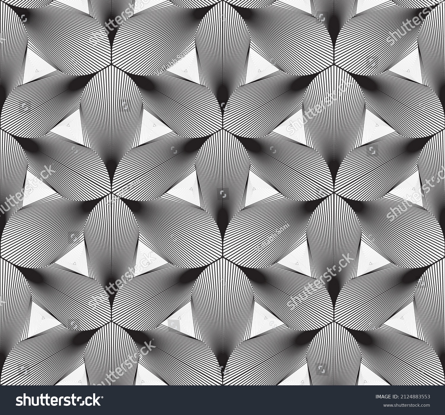Line Art Petals Flower Shape Vector Stock Vector (Royalty Free ...