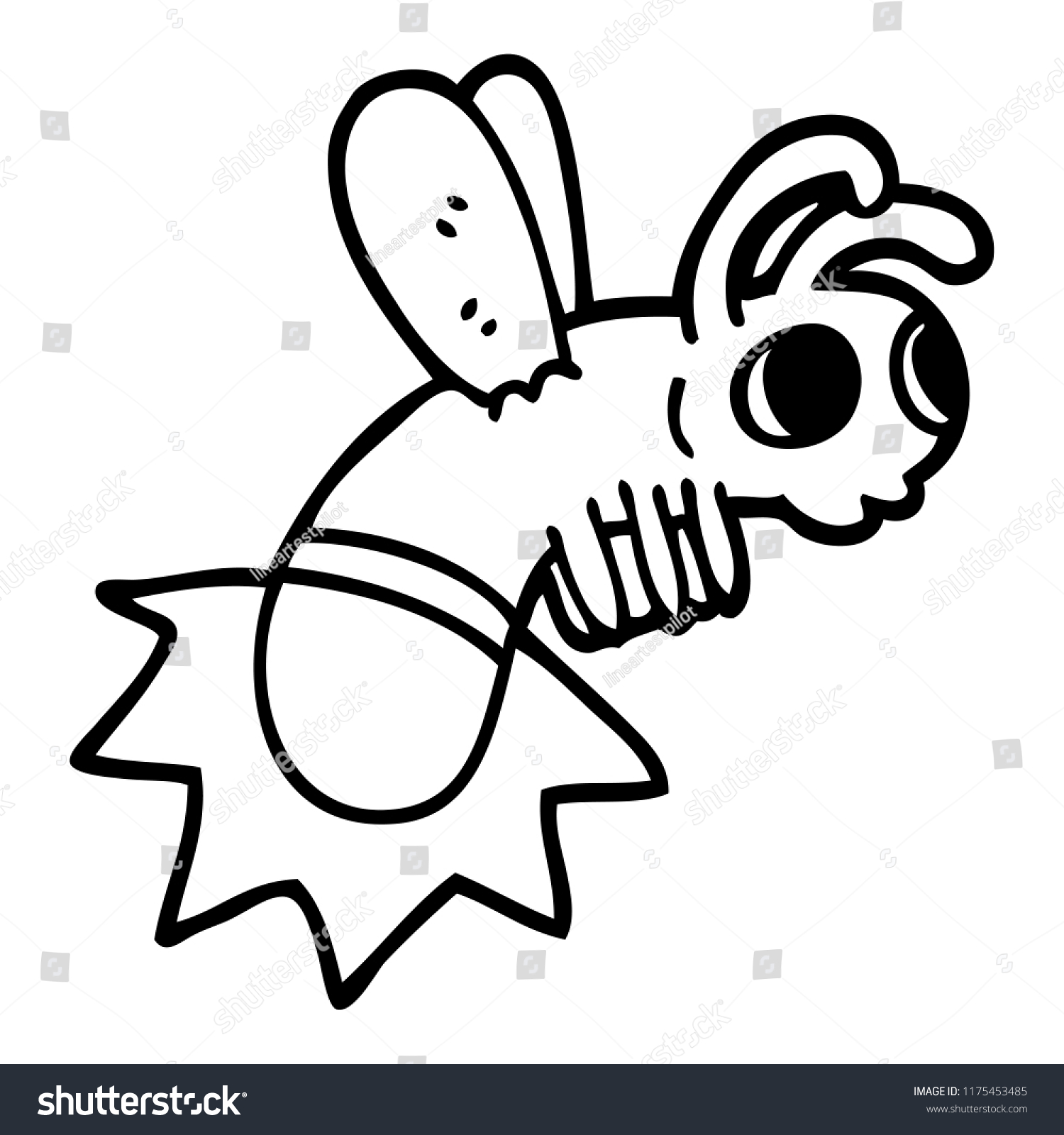 Line Drawing Cartoon Glow Bug Stock Vector (Royalty Free) 1175453485