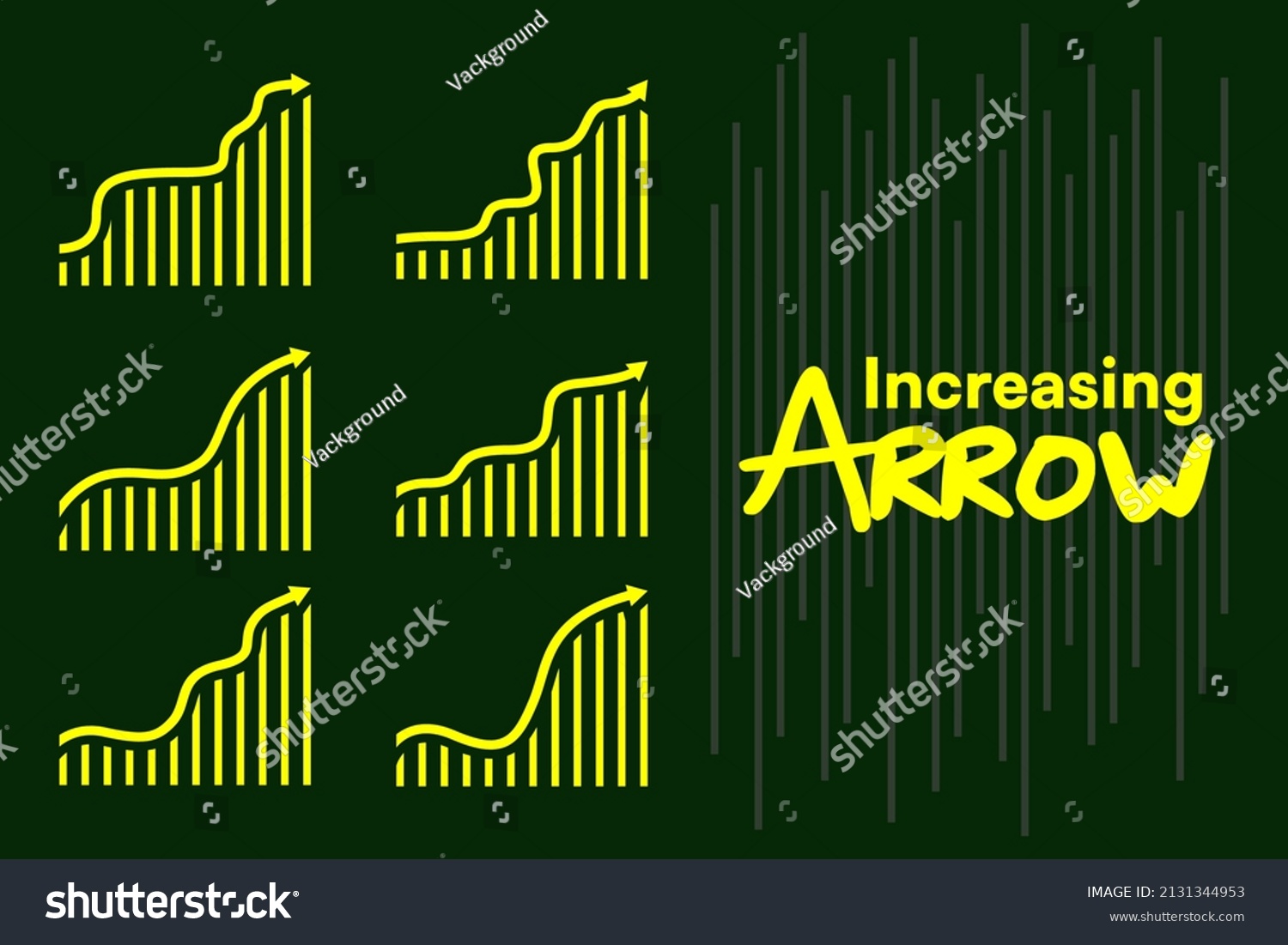 Line Graph Increasing Vector Graphical Arrow Stock Vector (Royalty Free ...