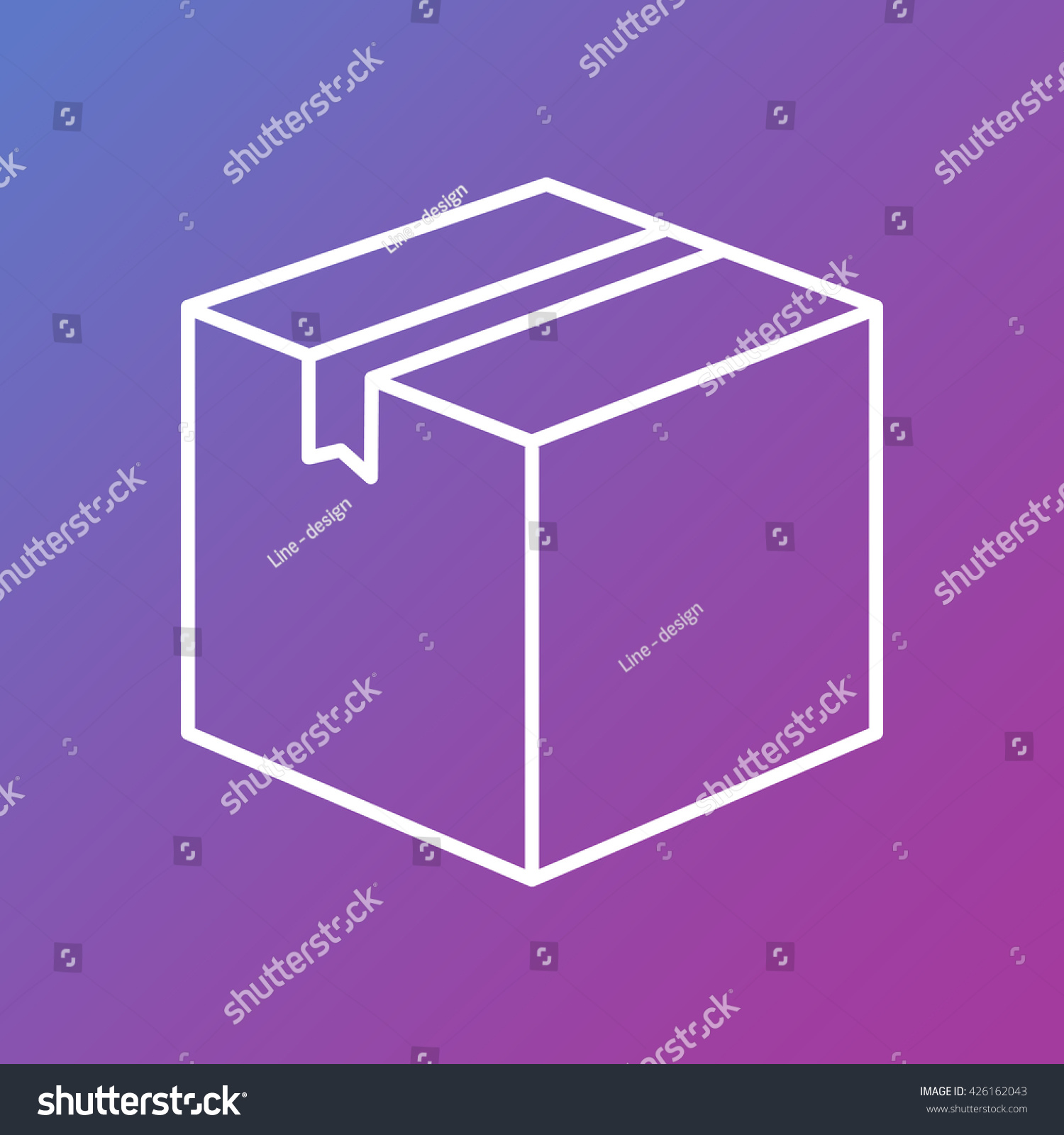 Line Icon Box Stock Vector (Royalty Free) 426162043 | Shutterstock