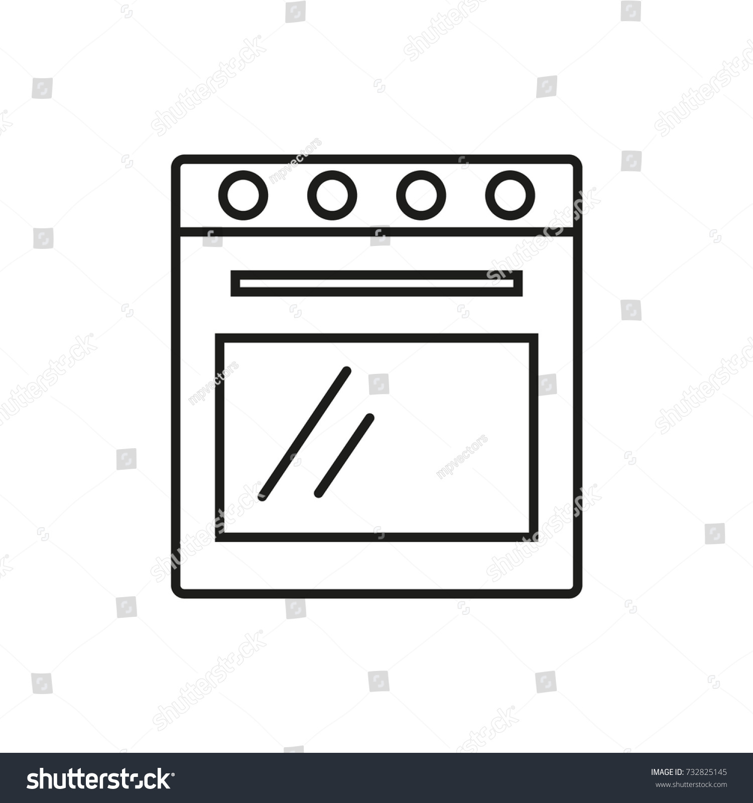 115,585 Oven icon Images, Stock Photos & Vectors | Shutterstock