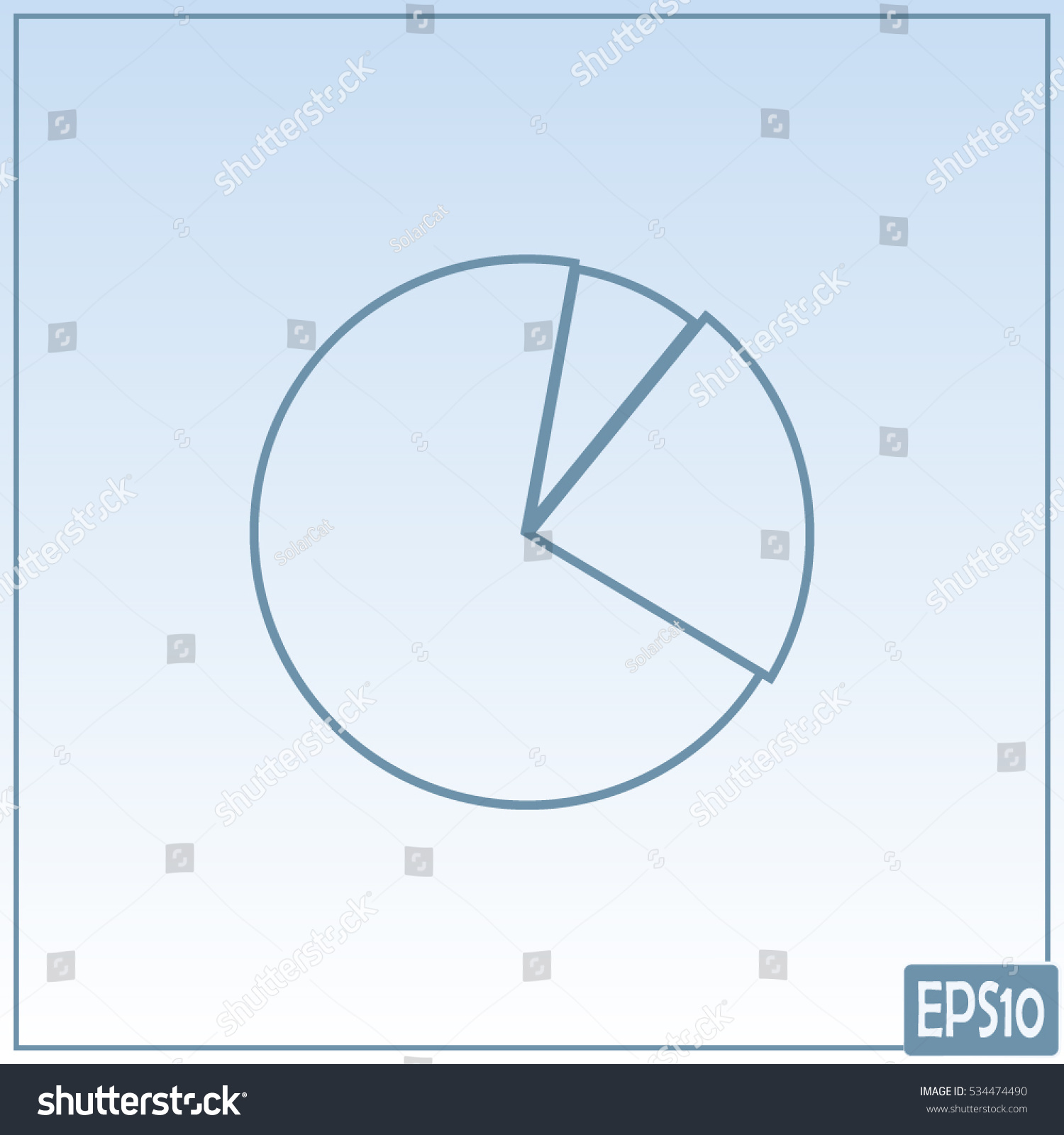 Line Icon Pie Chart Infographic Stock Vector (Royalty Free) 534474490 ...