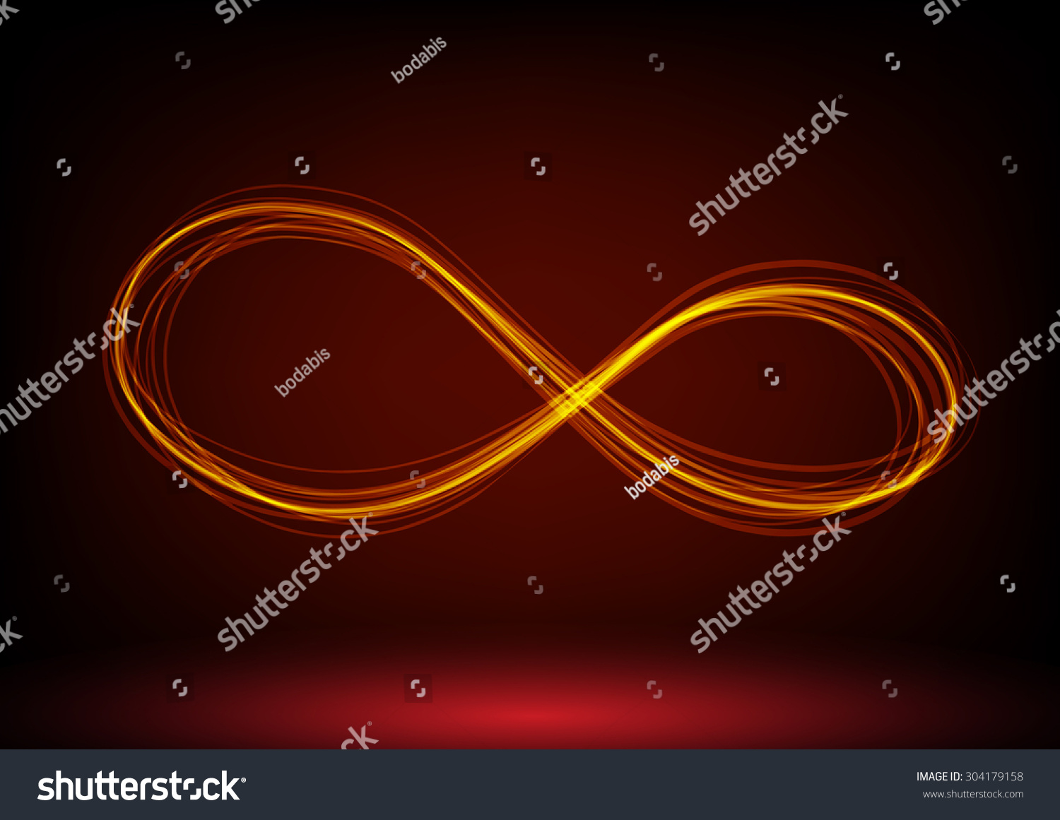 Line Infinity Symbol. Vector Illustration - 304179158 : Shutterstock