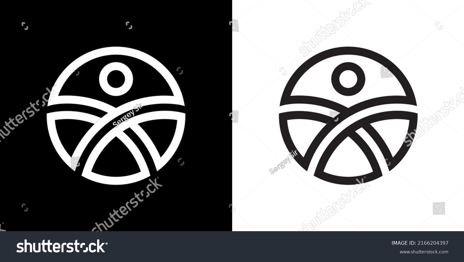Line Man Logo Human Icon Stock Vector (Royalty Free) 2166204397 ...