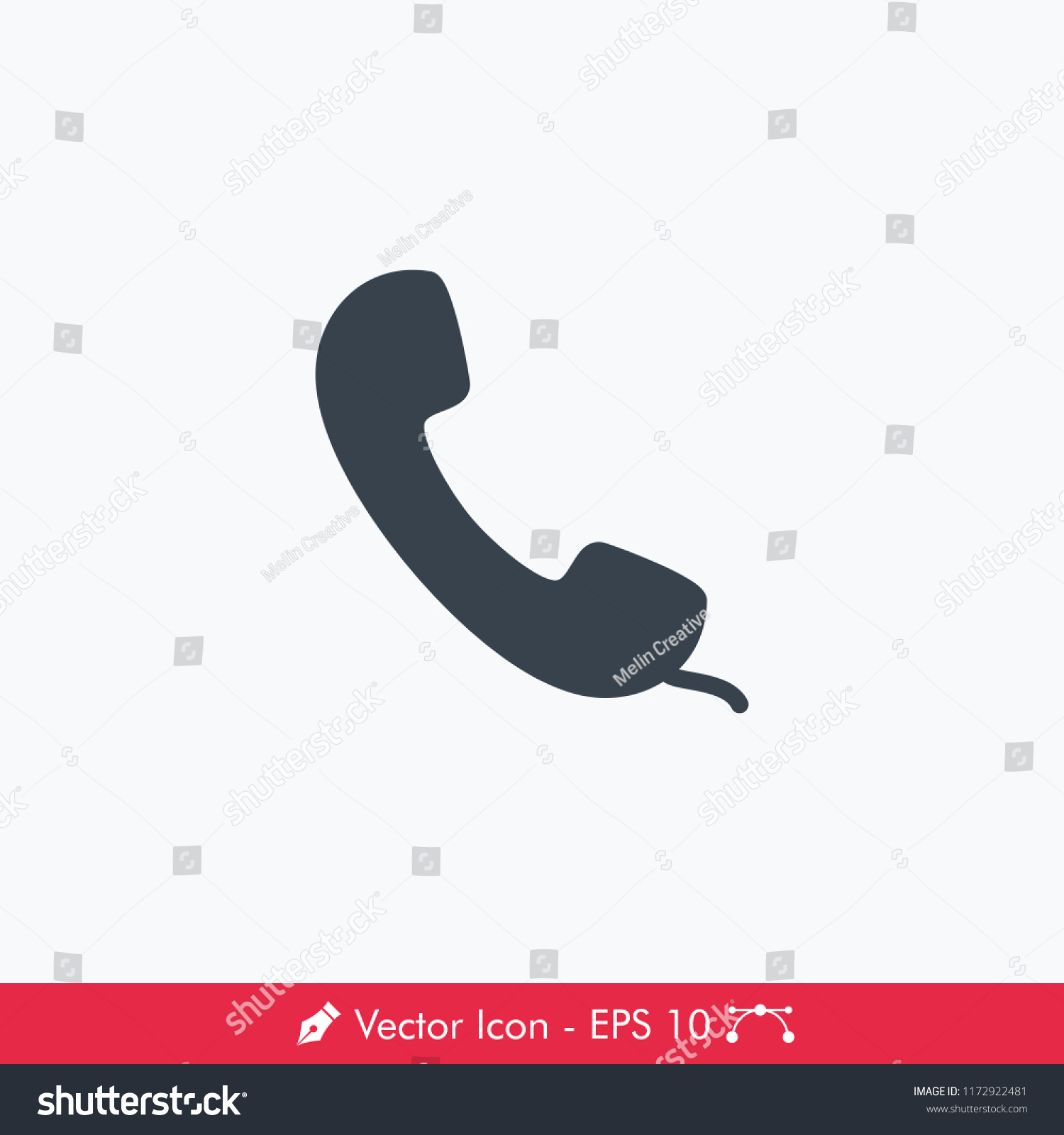 Line Phone Icon Vector Stock Vector (Royalty Free) 1172922481