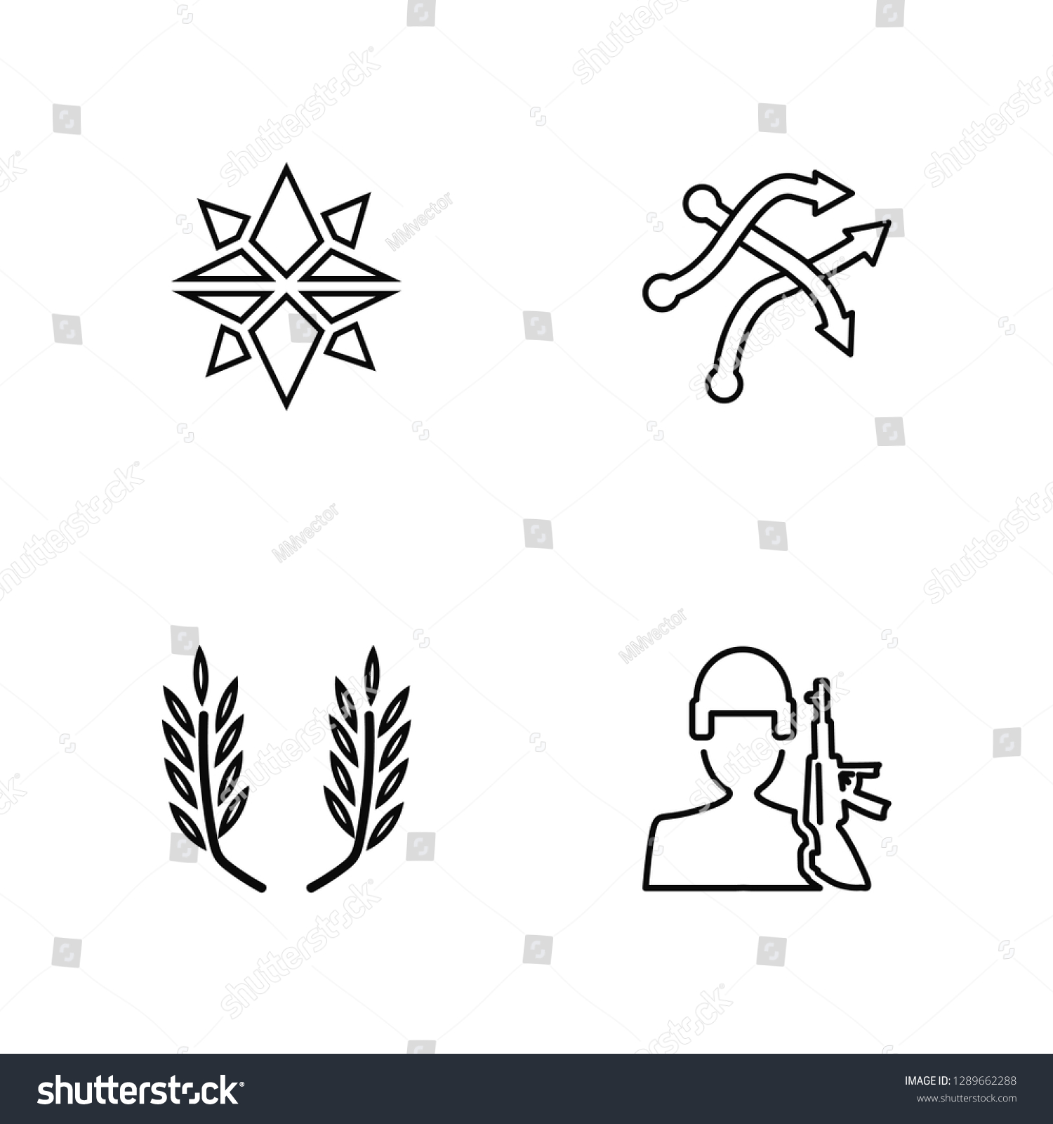 Linear Cardinal Points On Winds Star: vector de stock (libre de ... Linear Cardinal Points On Winds Star: vector de stock (libre de ...