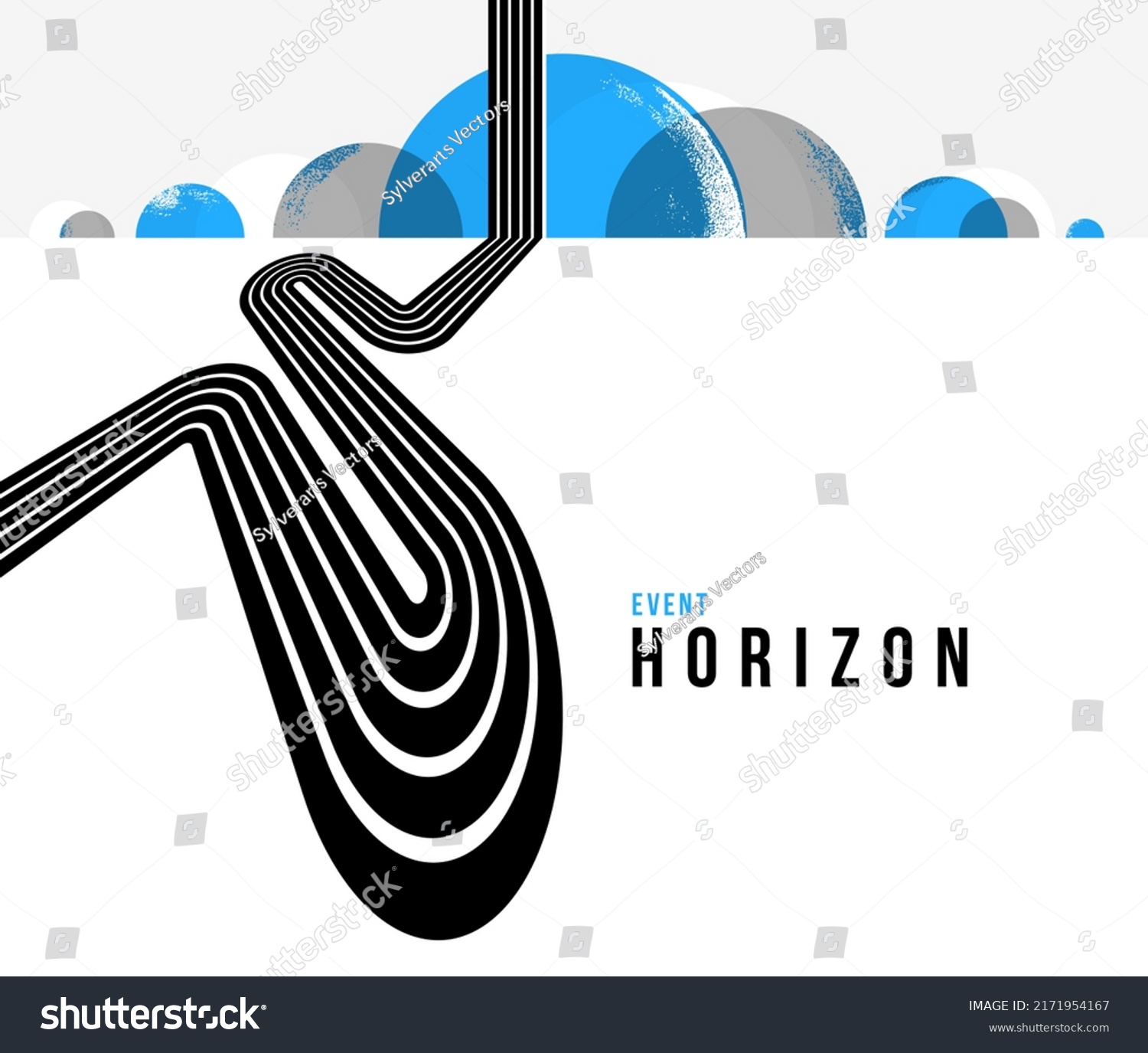 Linear Composition Vector Road Horizon Abstract Stock Vector (Royalty ...