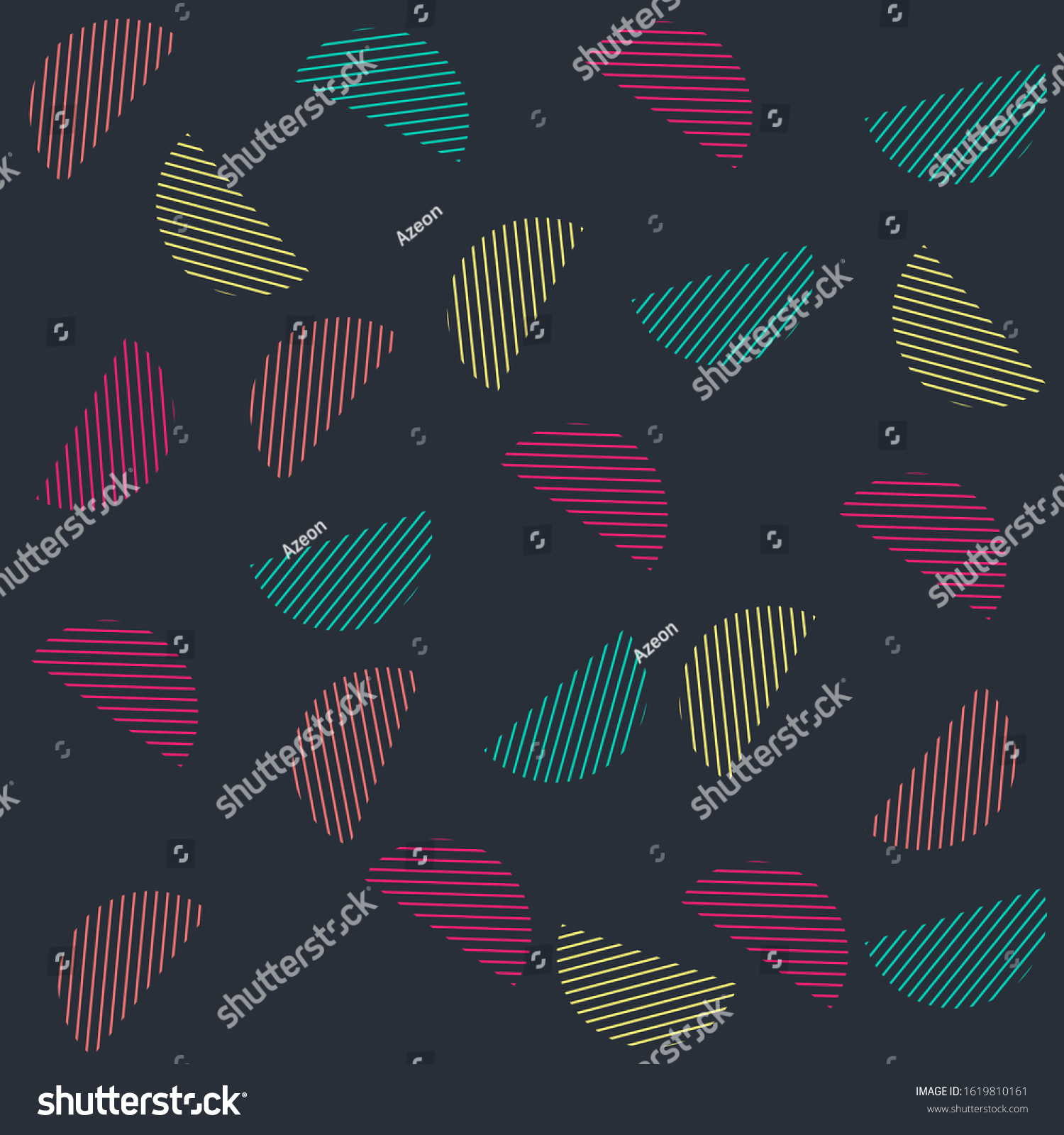 Lined Half Circle Colorful Vector Backround Stock Vector (Royalty Free ...