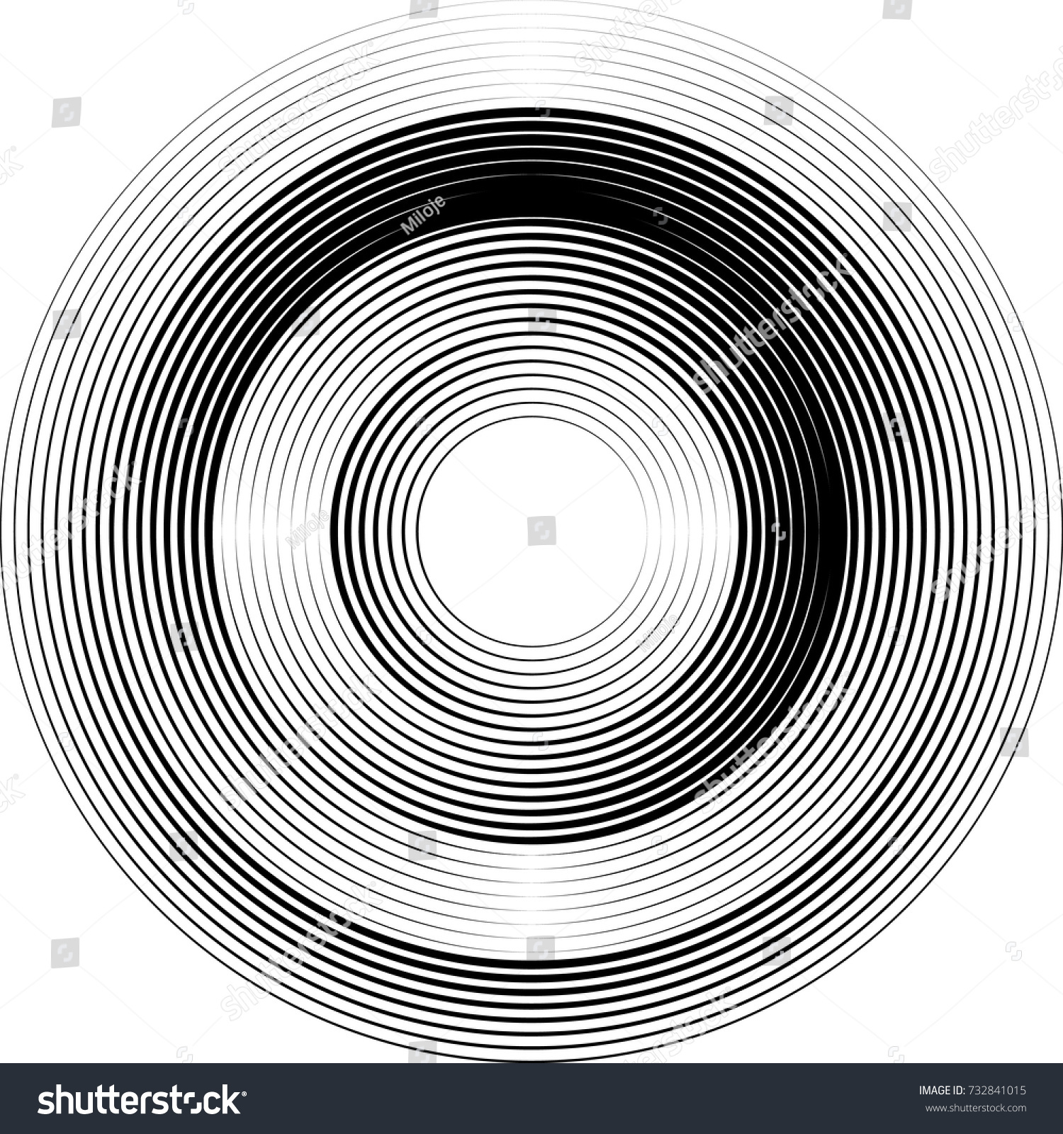 Lines Circle Form Vector Illustration Technology Stock Vector (Royalty ...