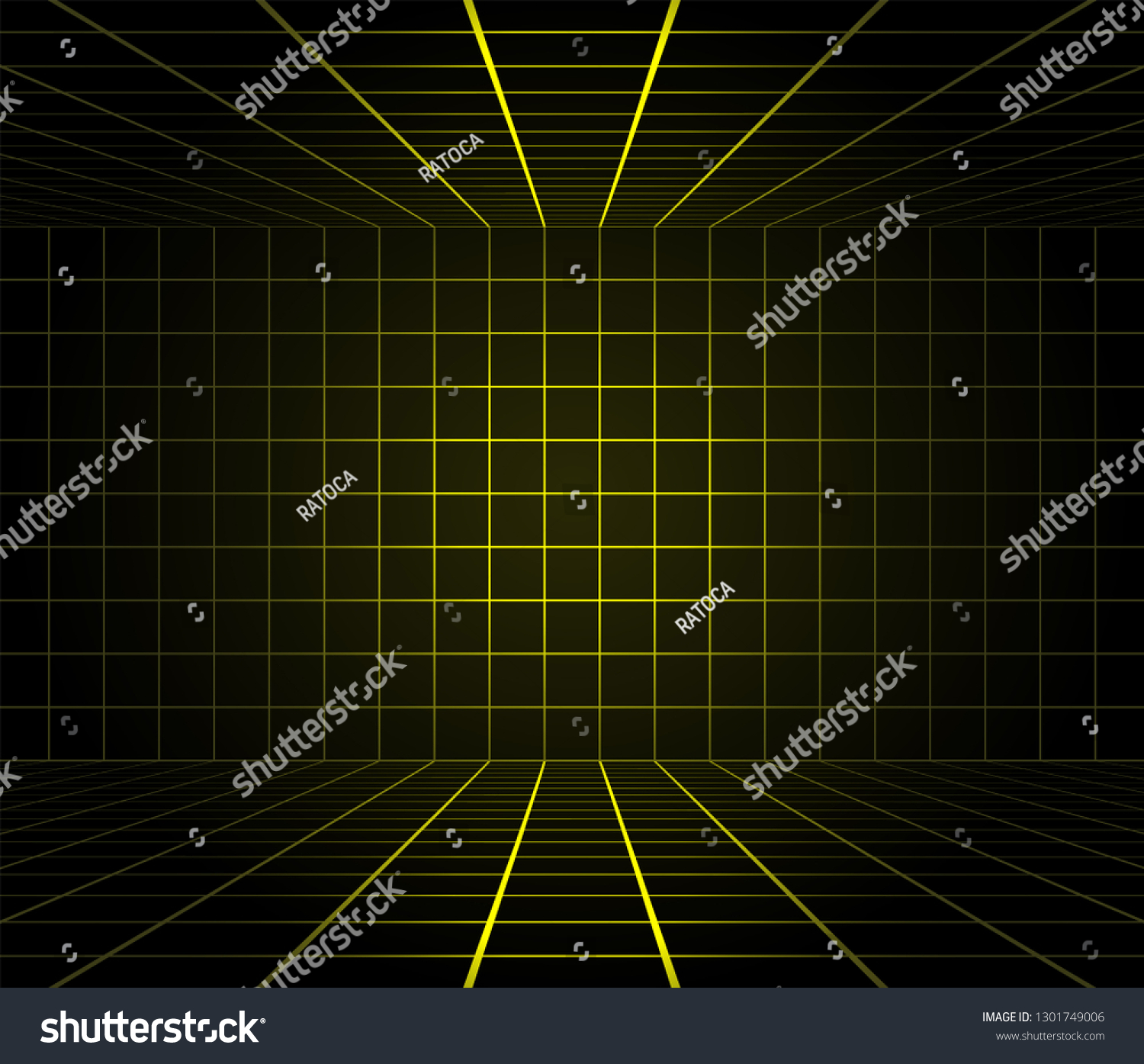 Lines Perspective Room Illustration Stock Vector (Royalty Free ...