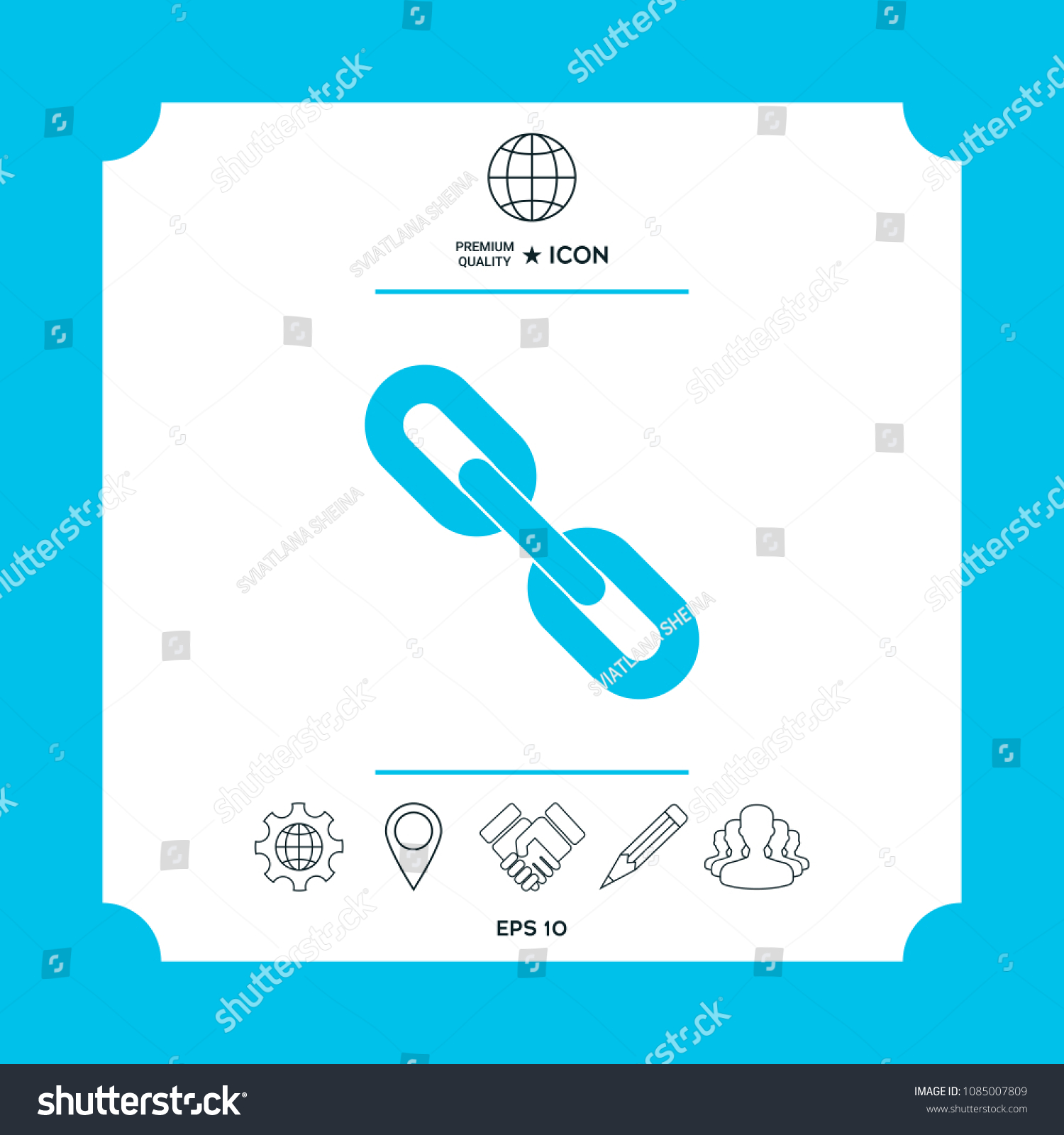 Link Chain Symbol Icon Stock Vector (Royalty Free) 1085007809 ...