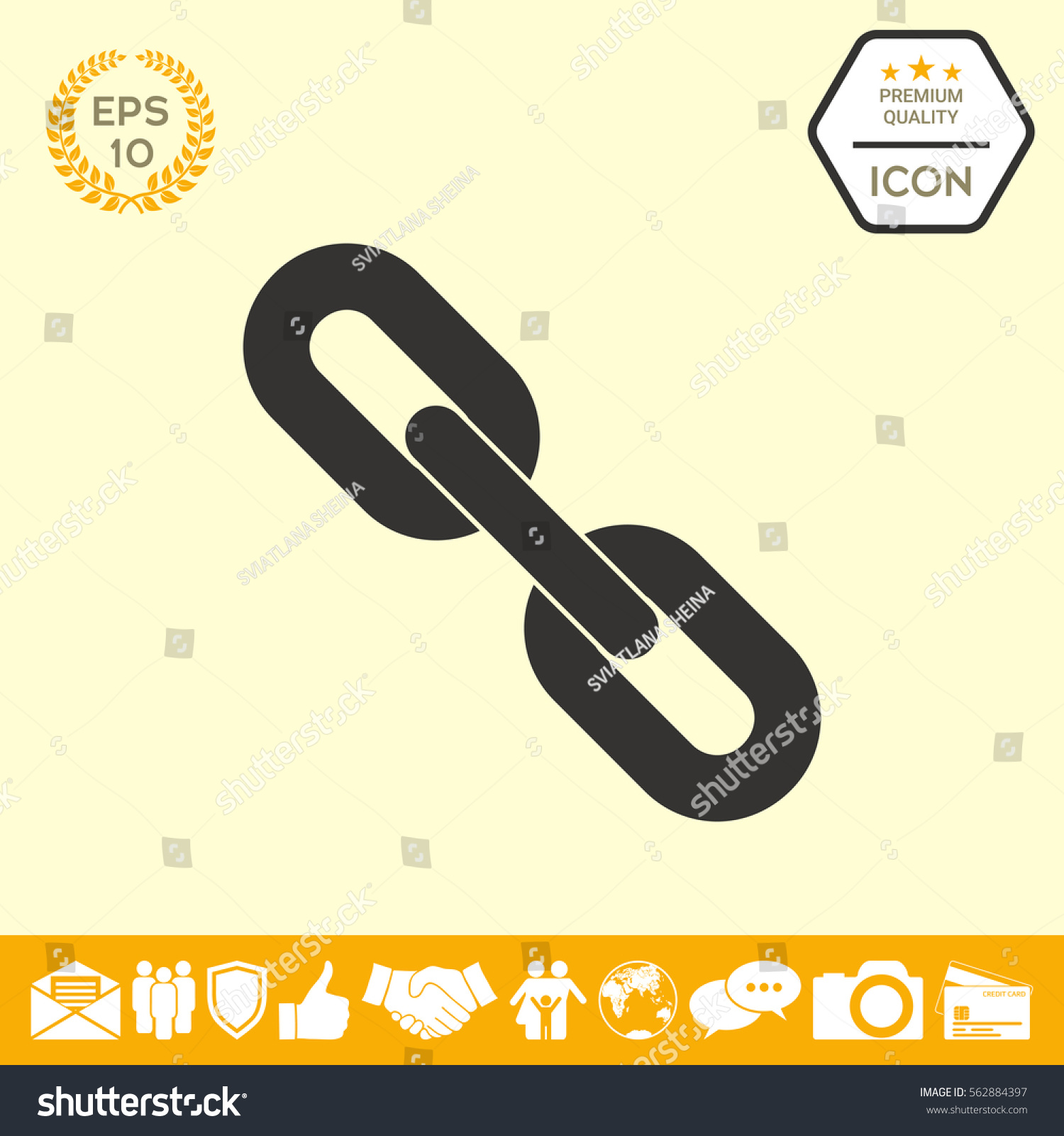 Link Chain Symbol Icon Stock Vector 562884397 - Shutterstock
