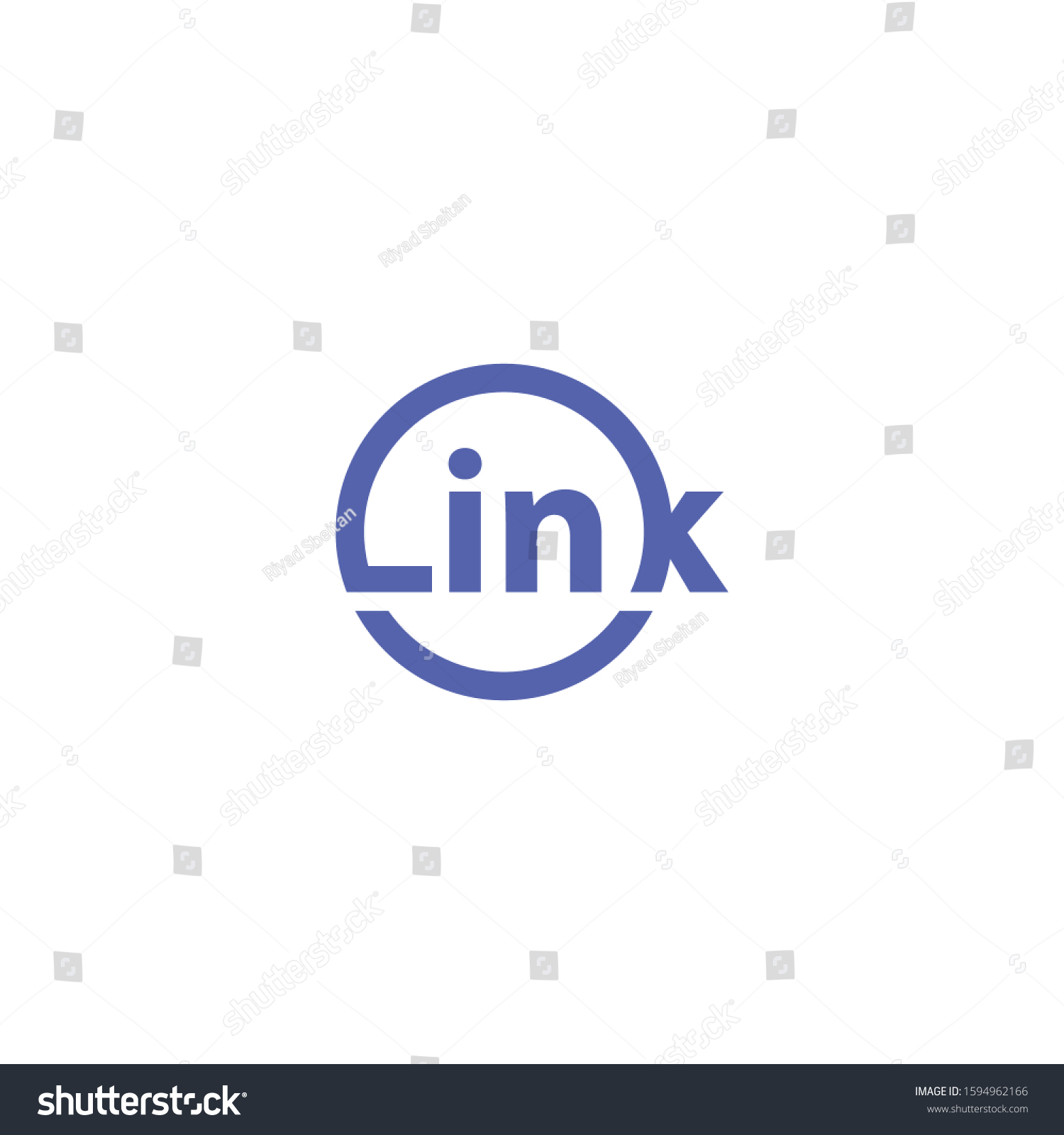 Link Icon Link Concept Typography Icon Stock Vector (Royalty Free ...