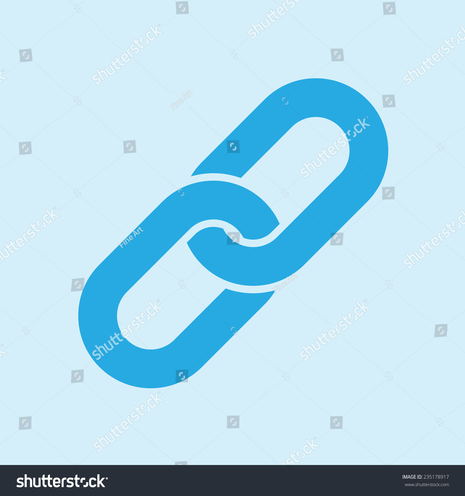 Vincular un icono único.Símbolo de vínculo: vector de stock (libre de ...