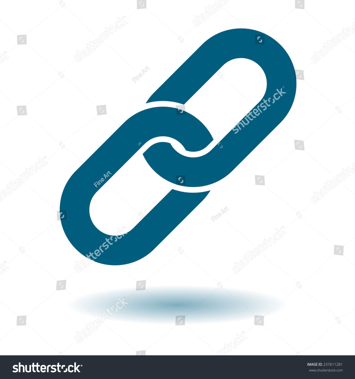 Link Single Iconchain Link Simbol Stock Vector 237611281 - Shutterstock