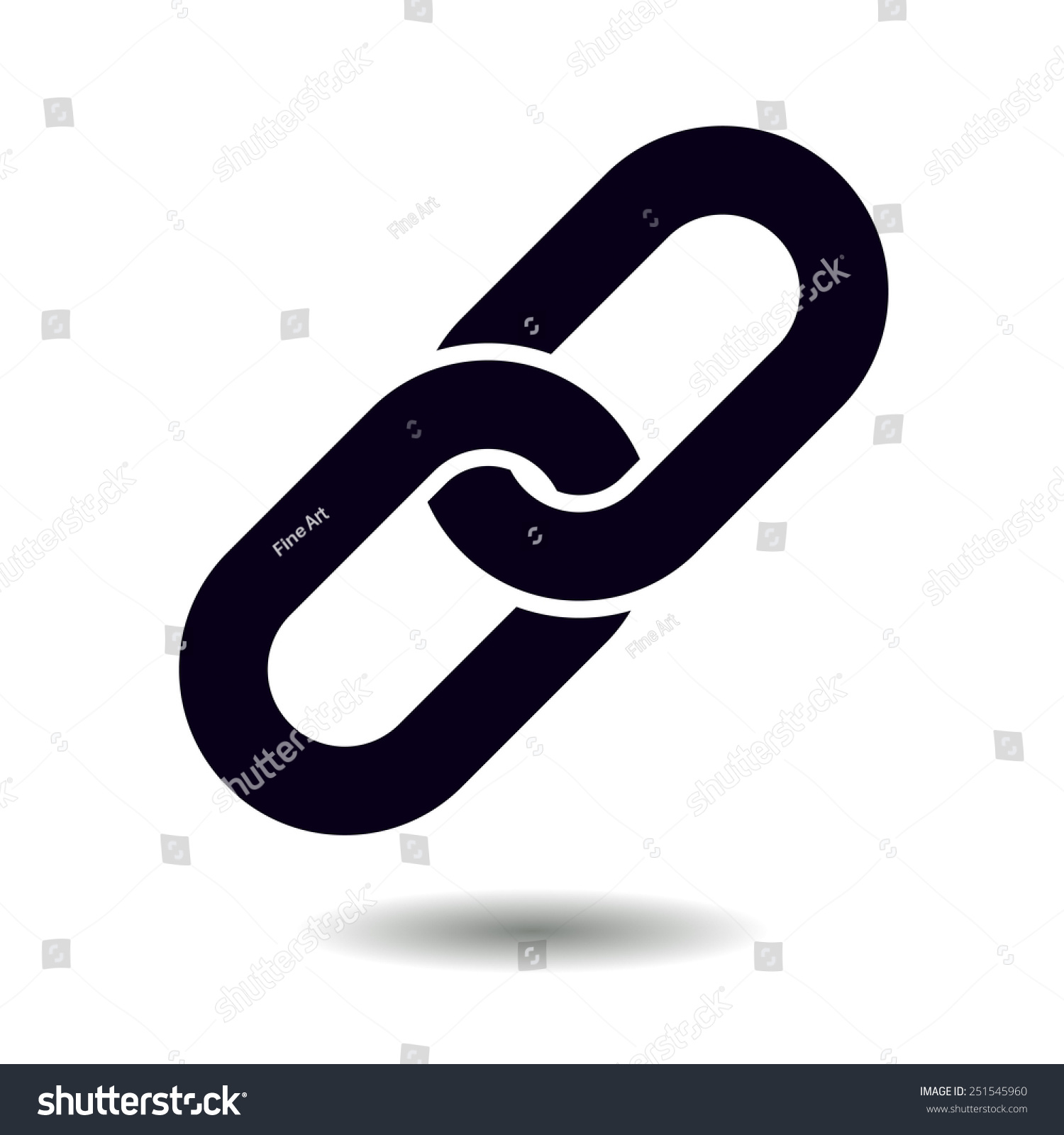 Link Single Iconchain Link Simbol Stock Vector (Royalty Free) 251545960 ...