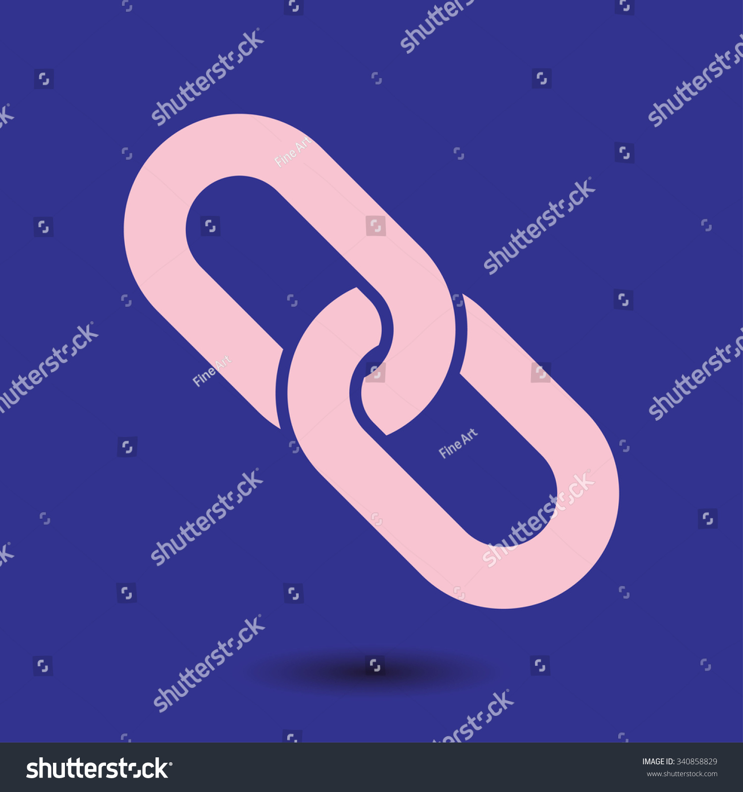 Link Single Iconchain Link Simbol Stock Vector (Royalty Free) 340858829 ...